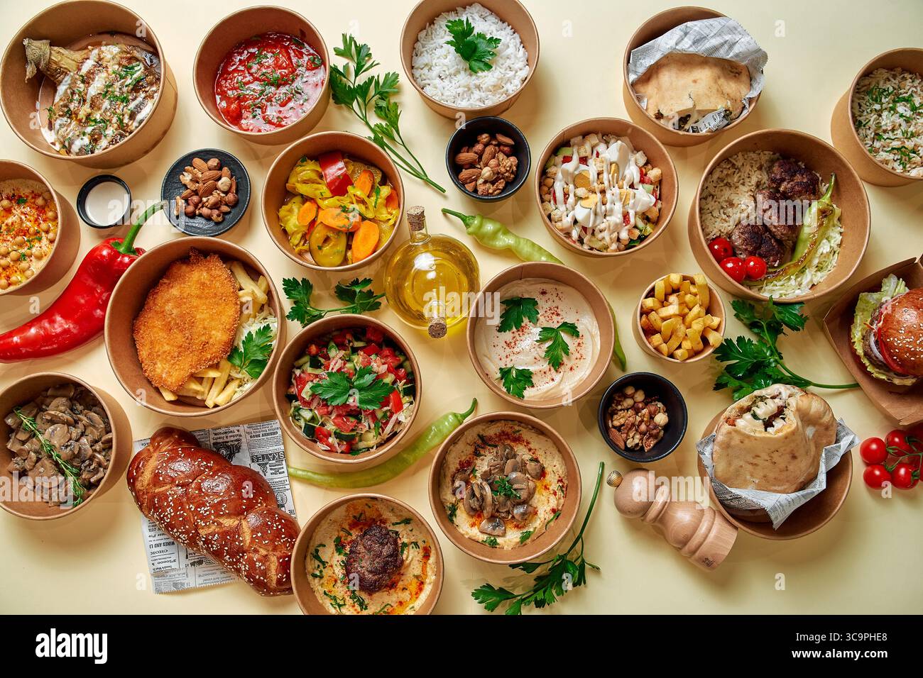 A Vibrant Array of Diverse Dishes Showcasing Rich Flavors, Textures ...