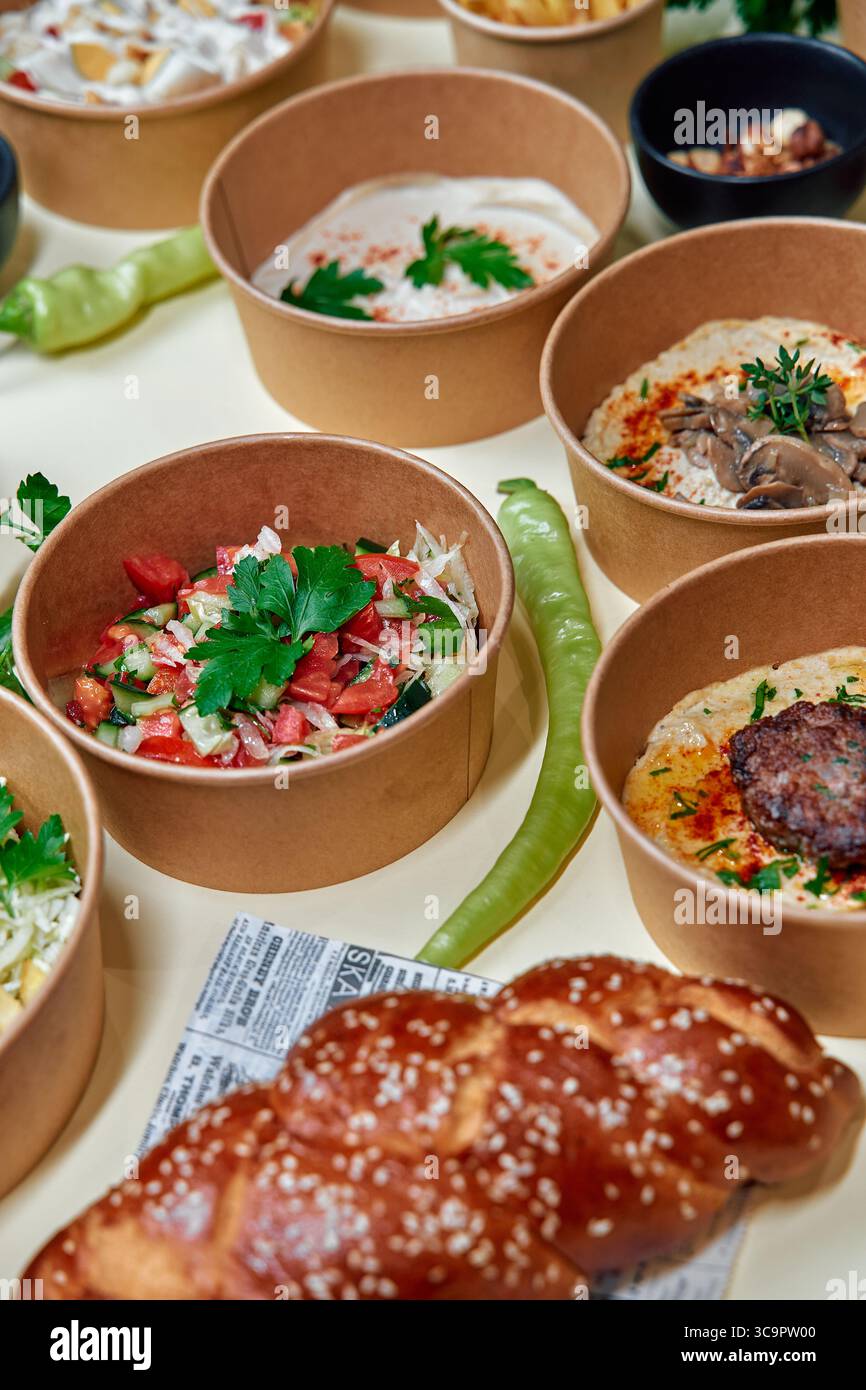 Array delicious dishes served hi-res stock photography and images - Alamy