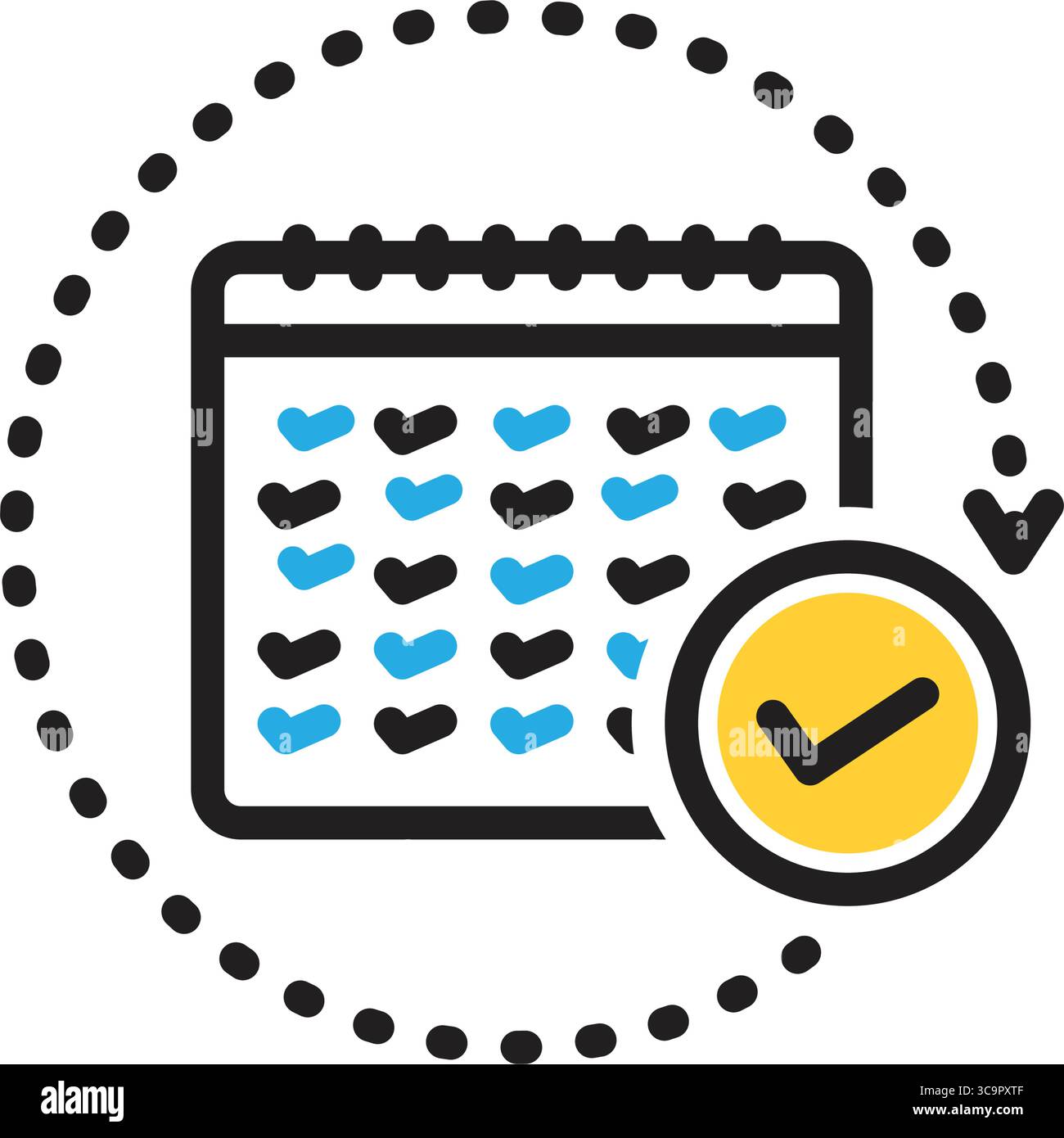 Yearly calender Cut Out Stock Images & Pictures - Alamy