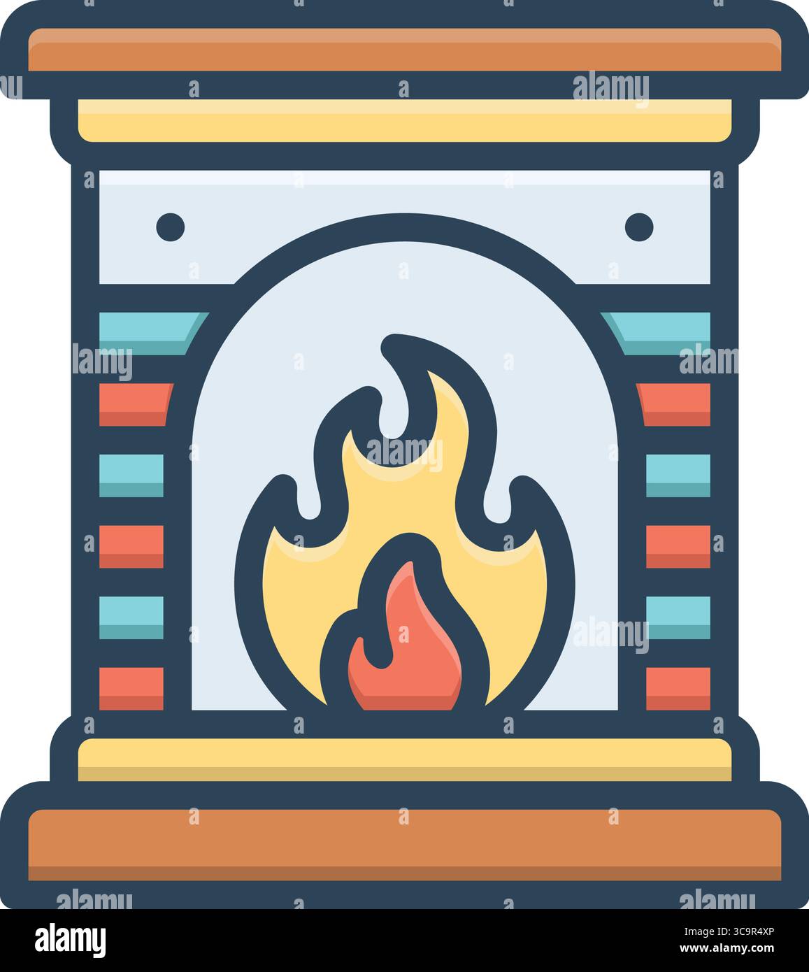 Icon for fireplace, fireside Stock Vector Image & Art - Alamy