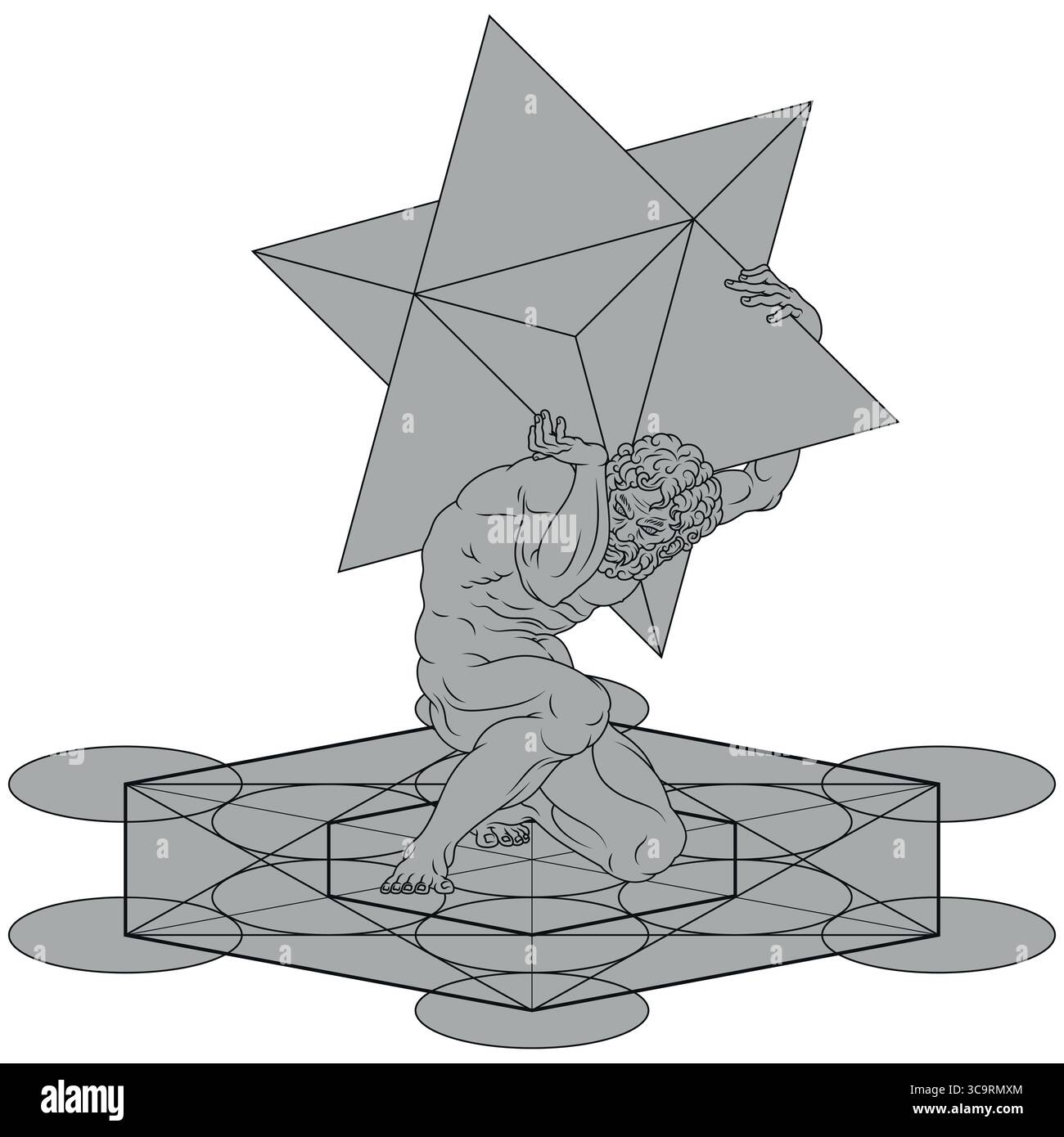 Figure of hercules Stock Vector Images - Alamy