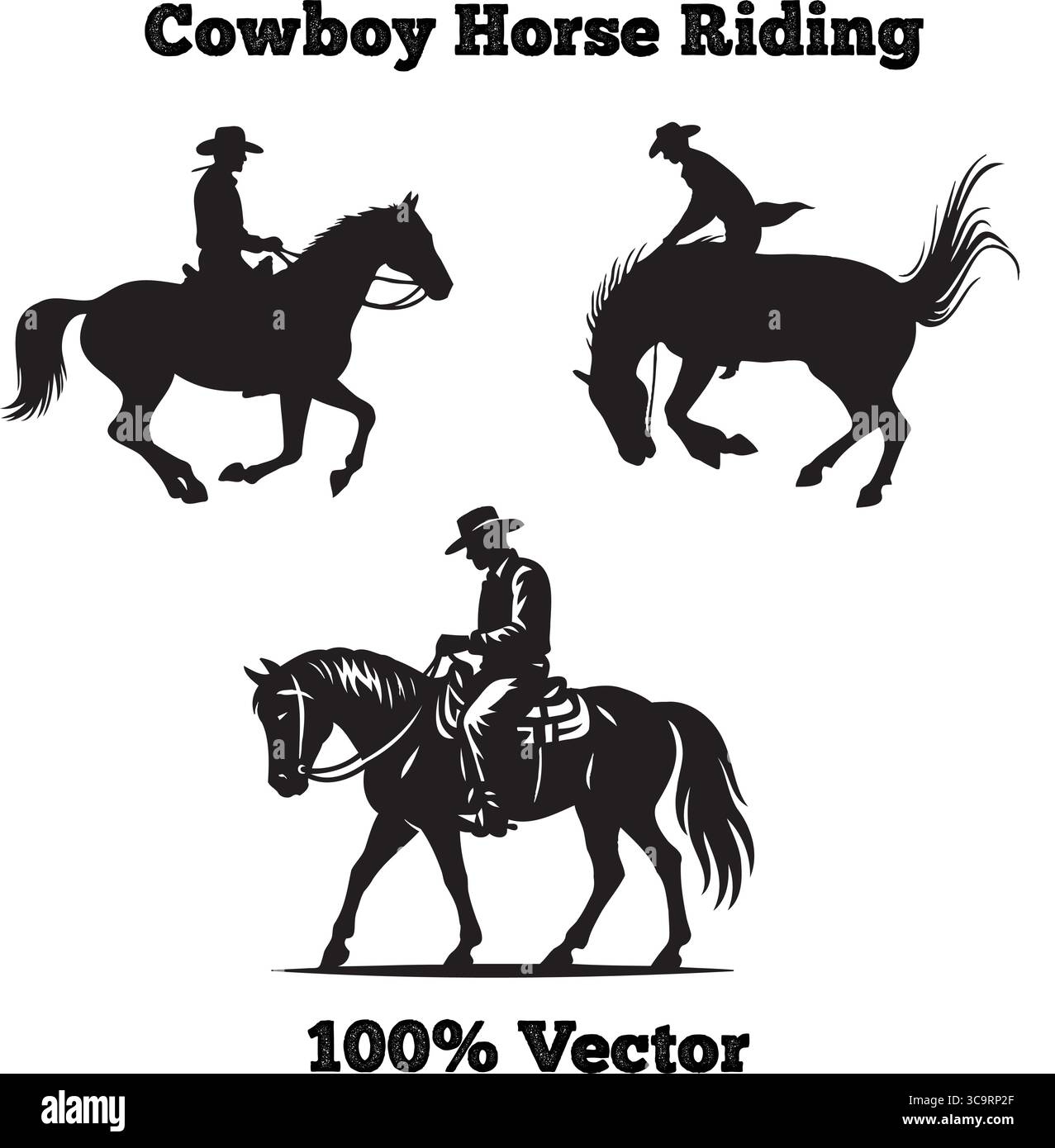 Western theme vector vectors Cut Out Stock Images & Pictures - Alamy