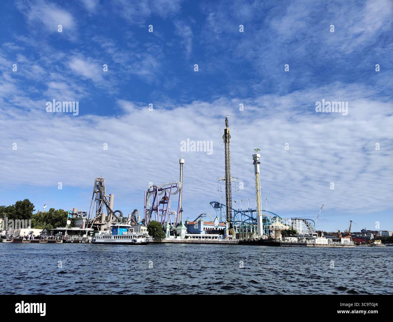 Stockholm, Sweden - July 9th, 2025: General view of Grona Lund ...