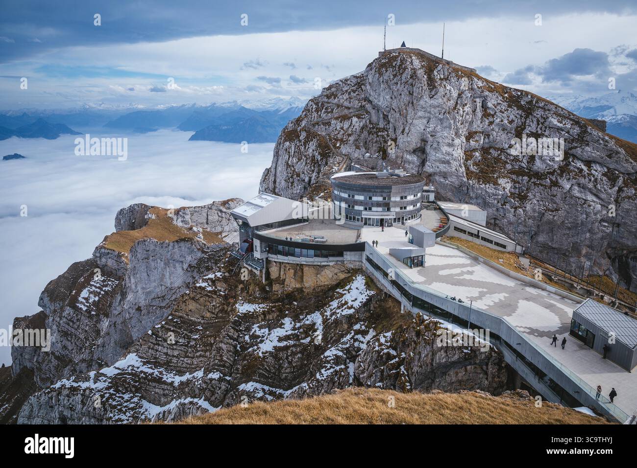 The view of Mt. Pilatus in Switzerland Stock Photo - Alamy