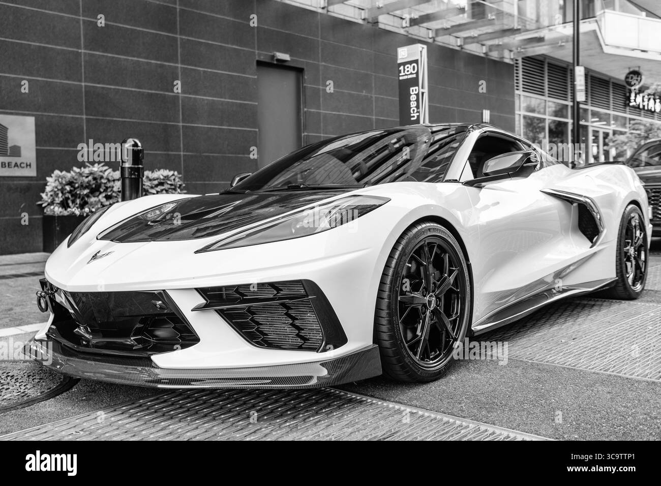 New York City, USA - May 26, 2024: Chevrolet Corvette Z06 sportscar ...