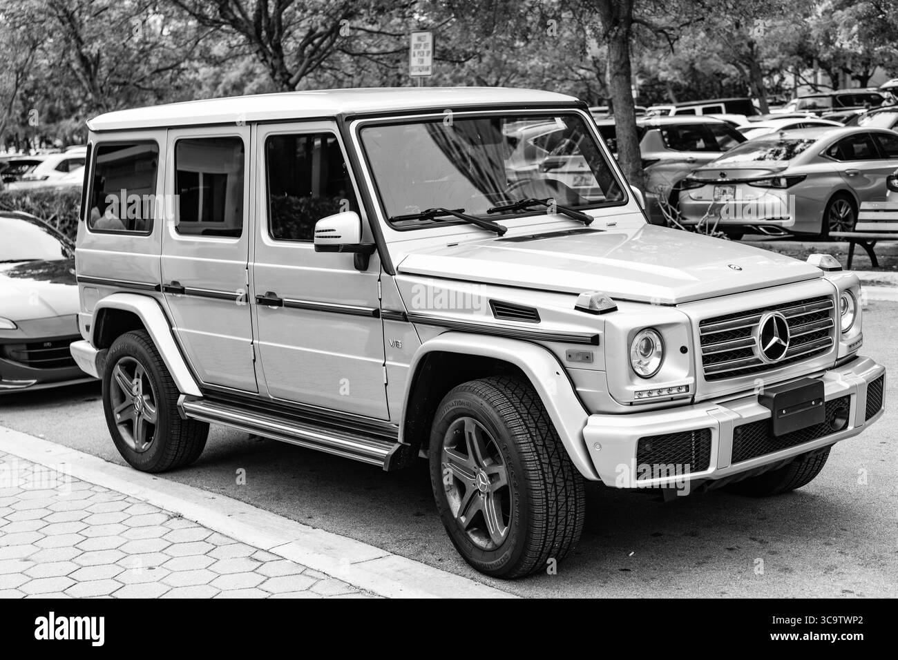 Miami Beach, Florida USA - June 10, 2024: Mercedes G55 AMG V8 ...