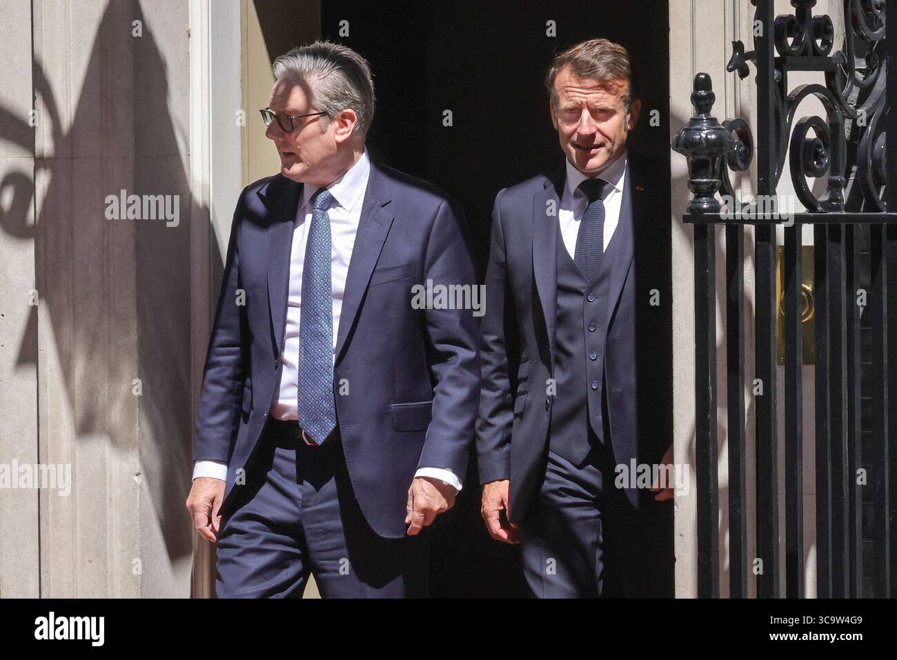 British Prime Minister Sir Keir Starmer and French Emmanuel Macron ...