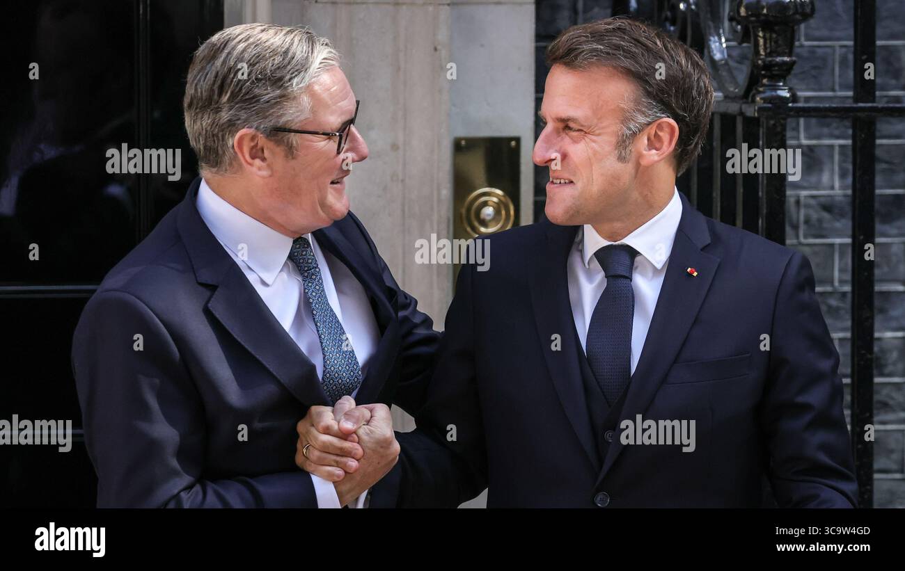 Sir Keir Starmer, British Prime Minister, and President of France ...