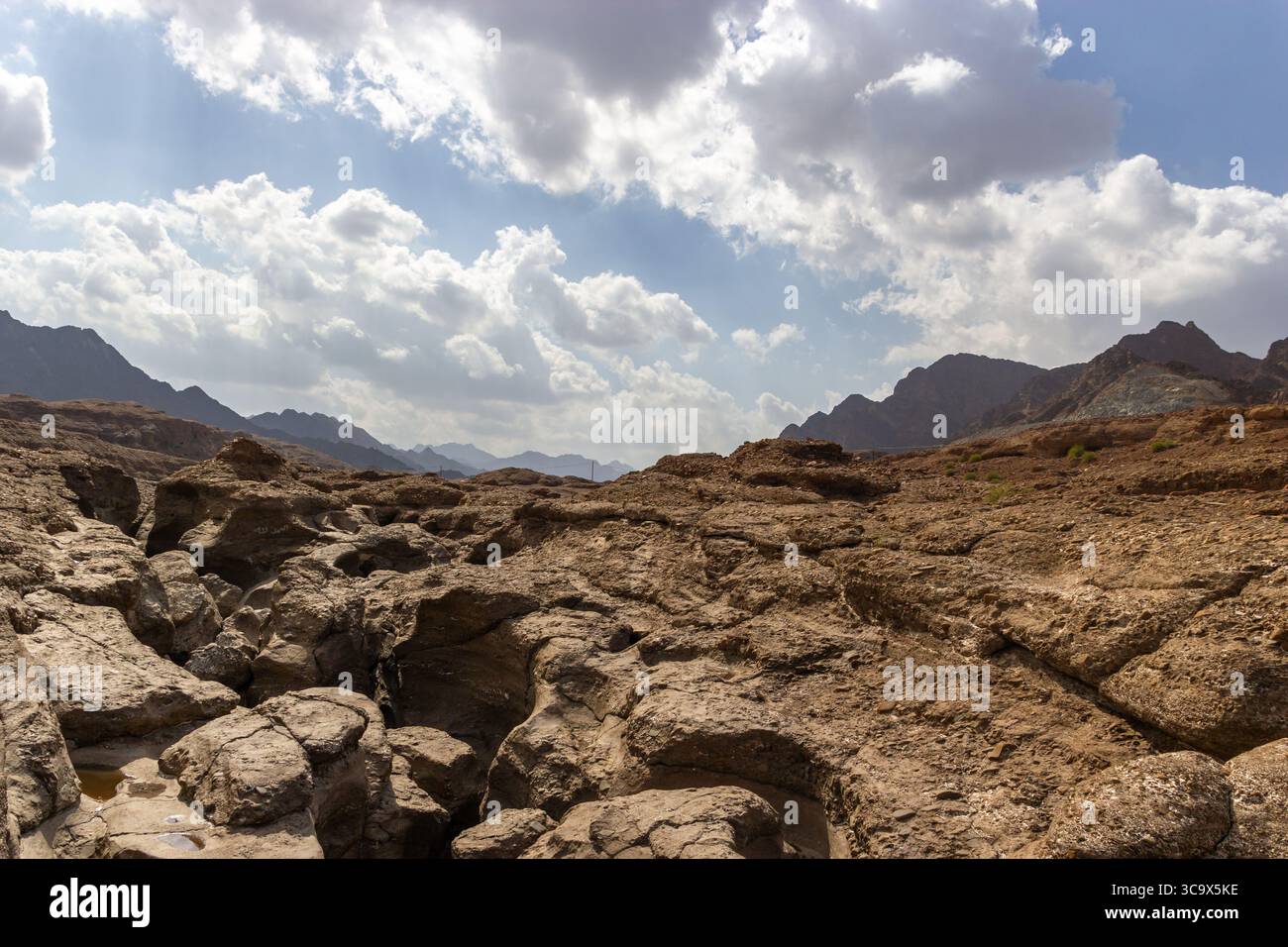 Arid Mountains, Rocky Terrain Panorama Stock Photo - Alamy