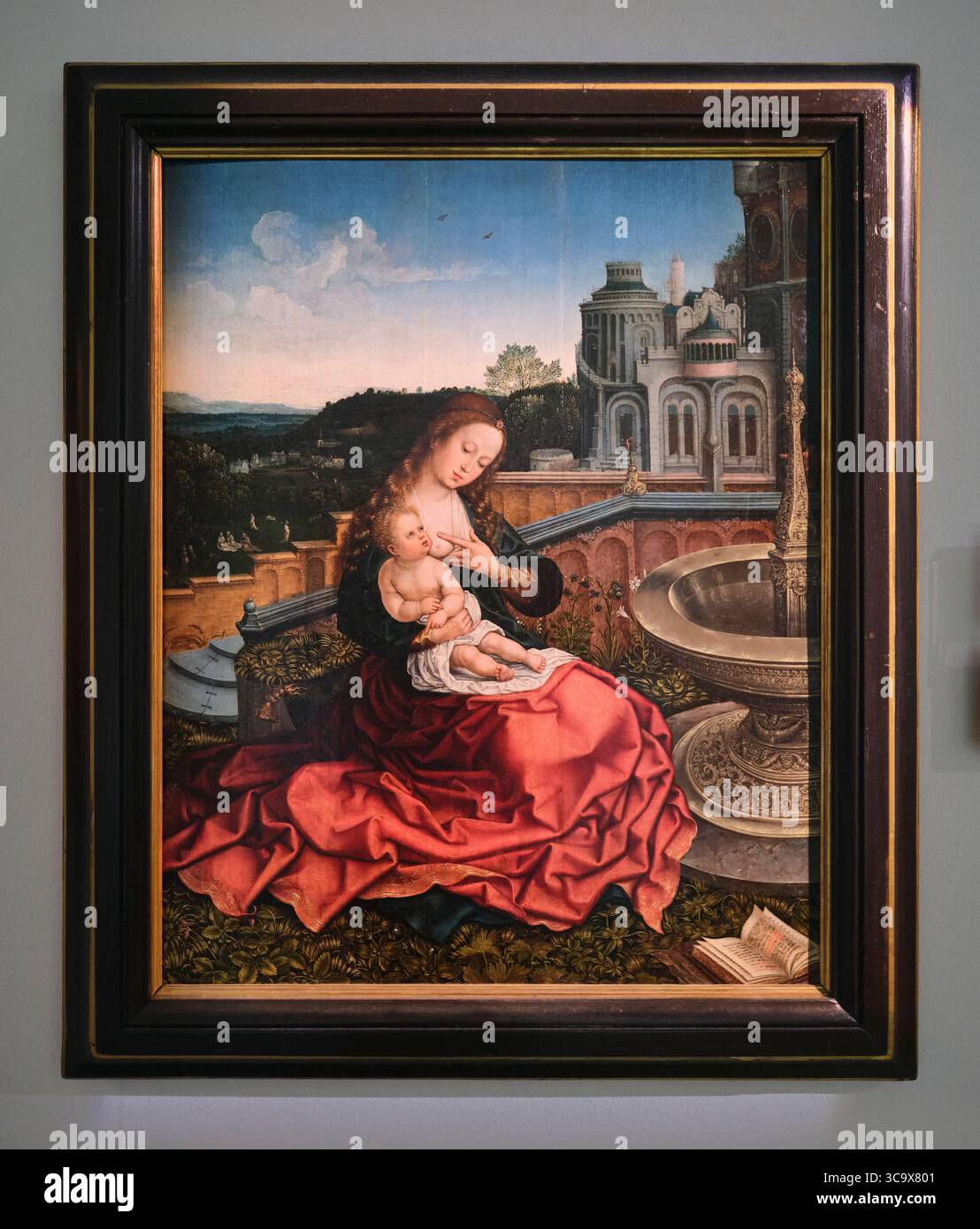 Madonna breastfeeding Jesus painting by Bernaert Van Orley. At the art ...