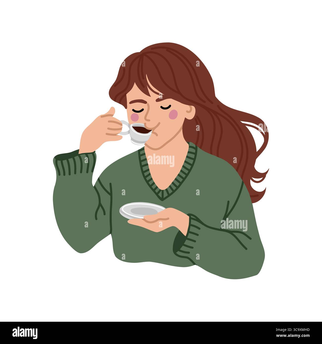 Enjoying chill Stock Vector Images - Alamy