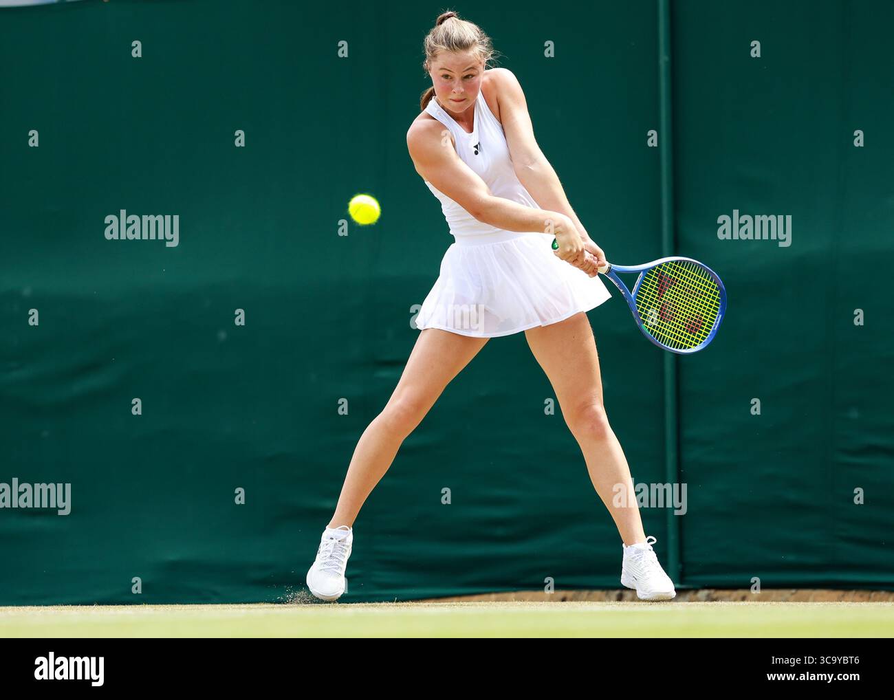 British junior tennis player Ruby Cooling (GBR) in action at the 2025 ...