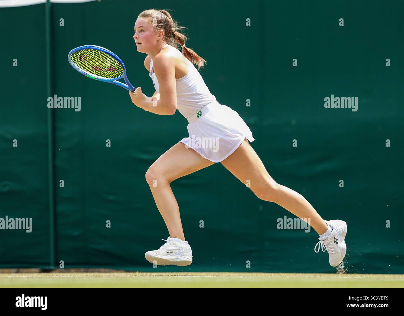 British junior tennis player Ruby Cooling (GBR) in action at the 2025 ...