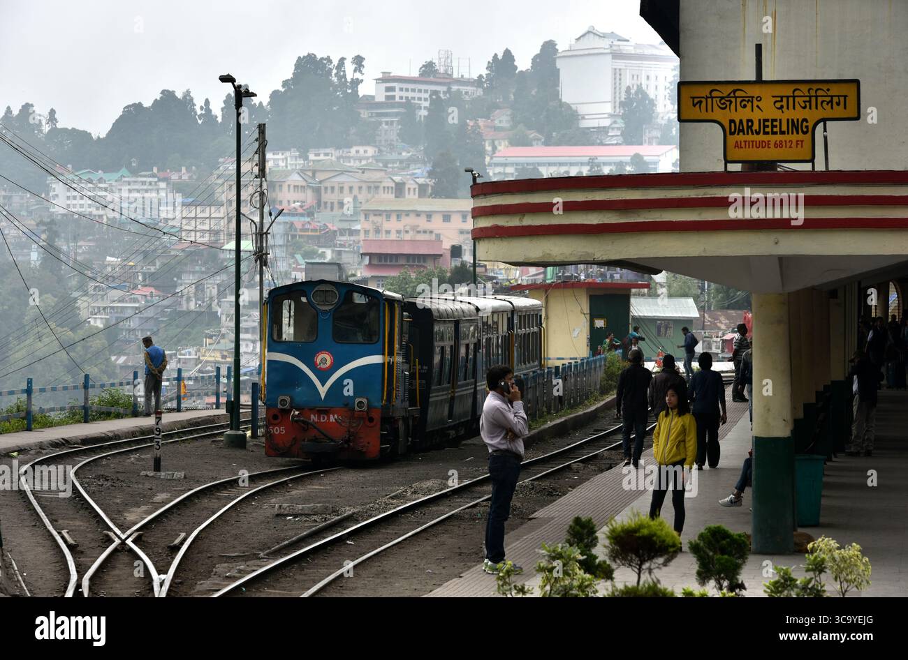 Darjeeling Toy Train also known as Darjeeling Himalayan Railway an ...