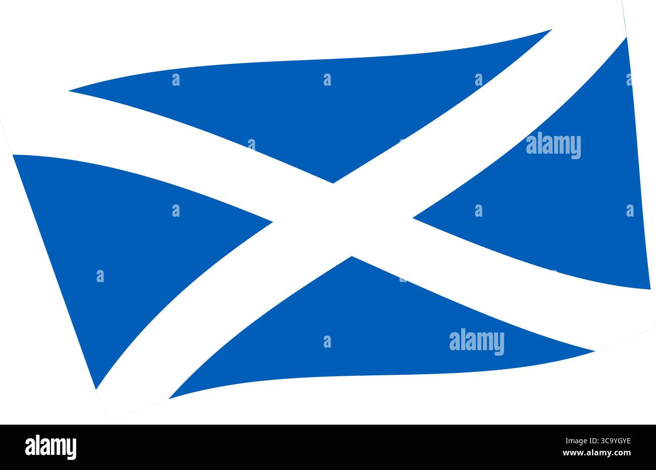 The national flag of Scotland. Vector illustration with transparent ...
