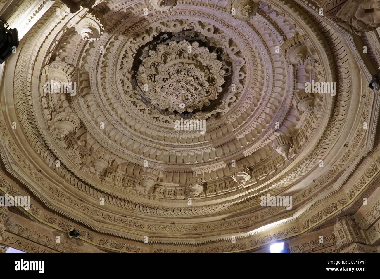 Jaisalmer, Rajasthan, North India, India, Asia, Decorated stone domed ...