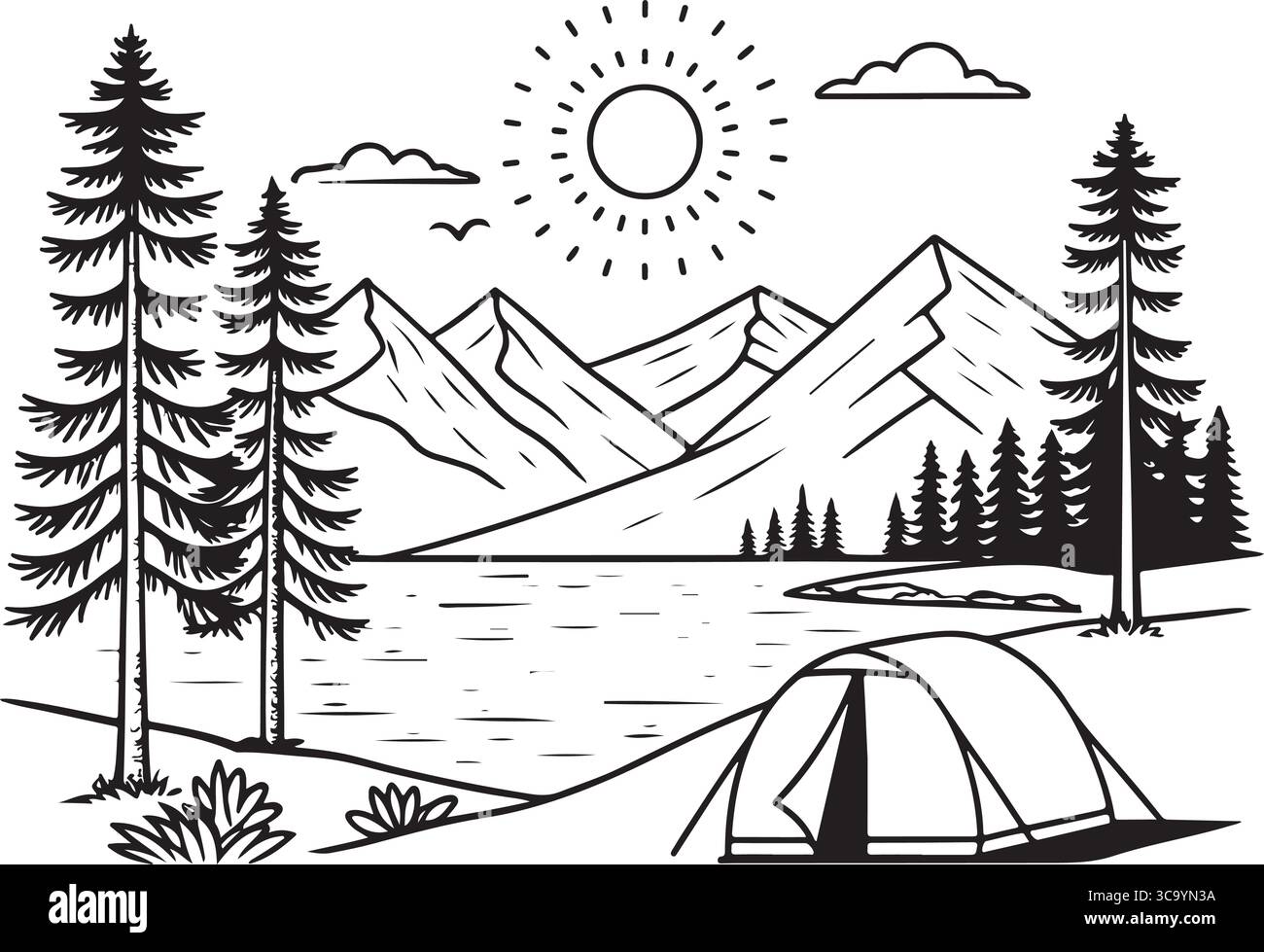 Great hiking Stock Vector Images - Alamy