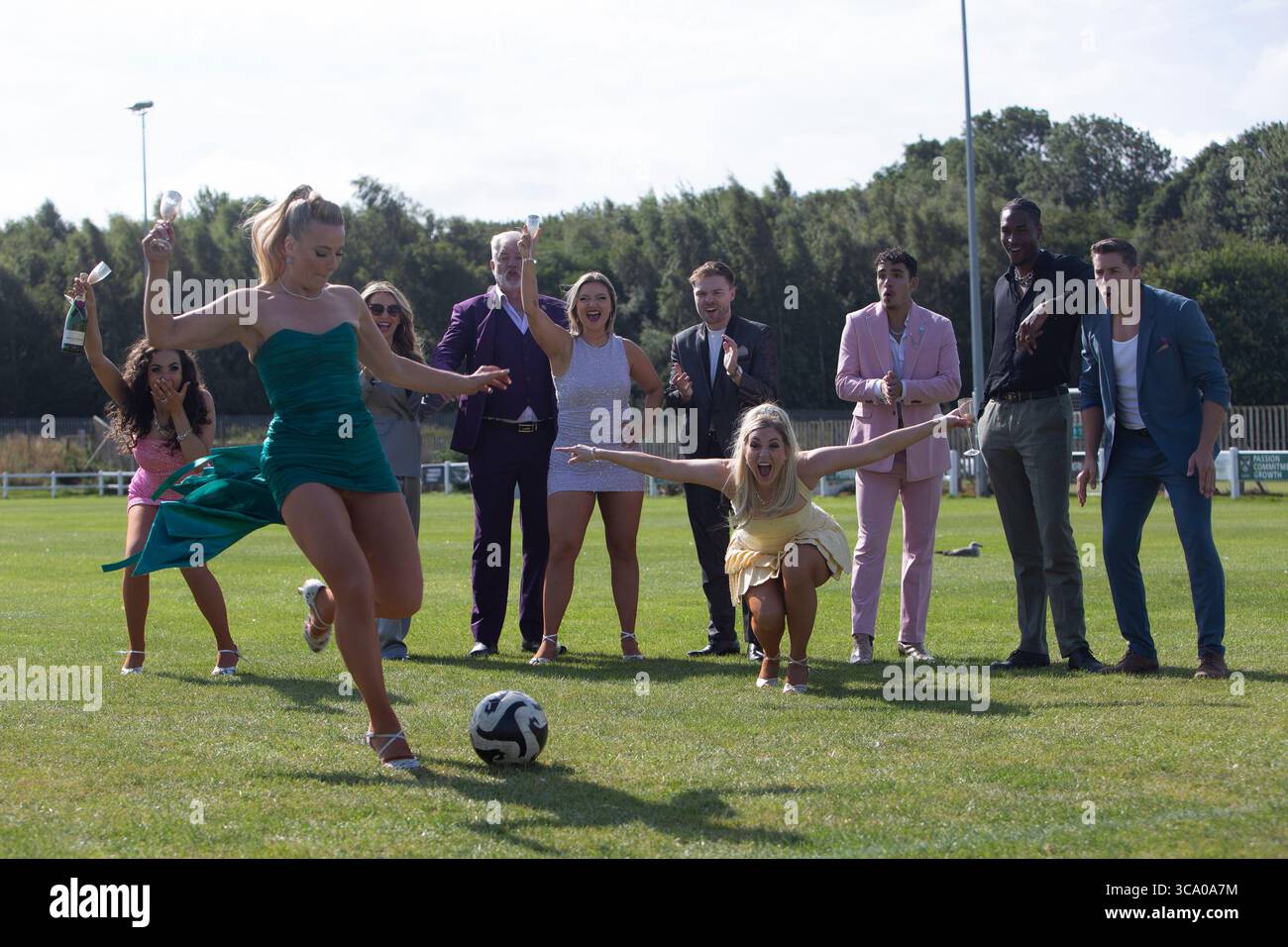Edinburgh, Scotland. UK. 6 August 2025. Photocall: Footballers Wives ...