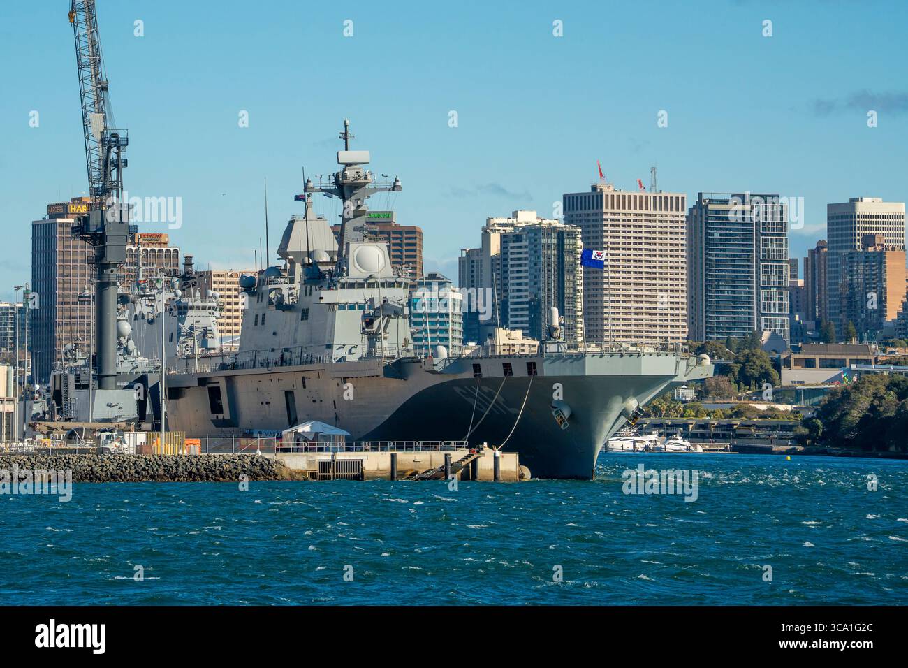 Rok republic of korea navy ships in sydney australia hi-res stock ...
