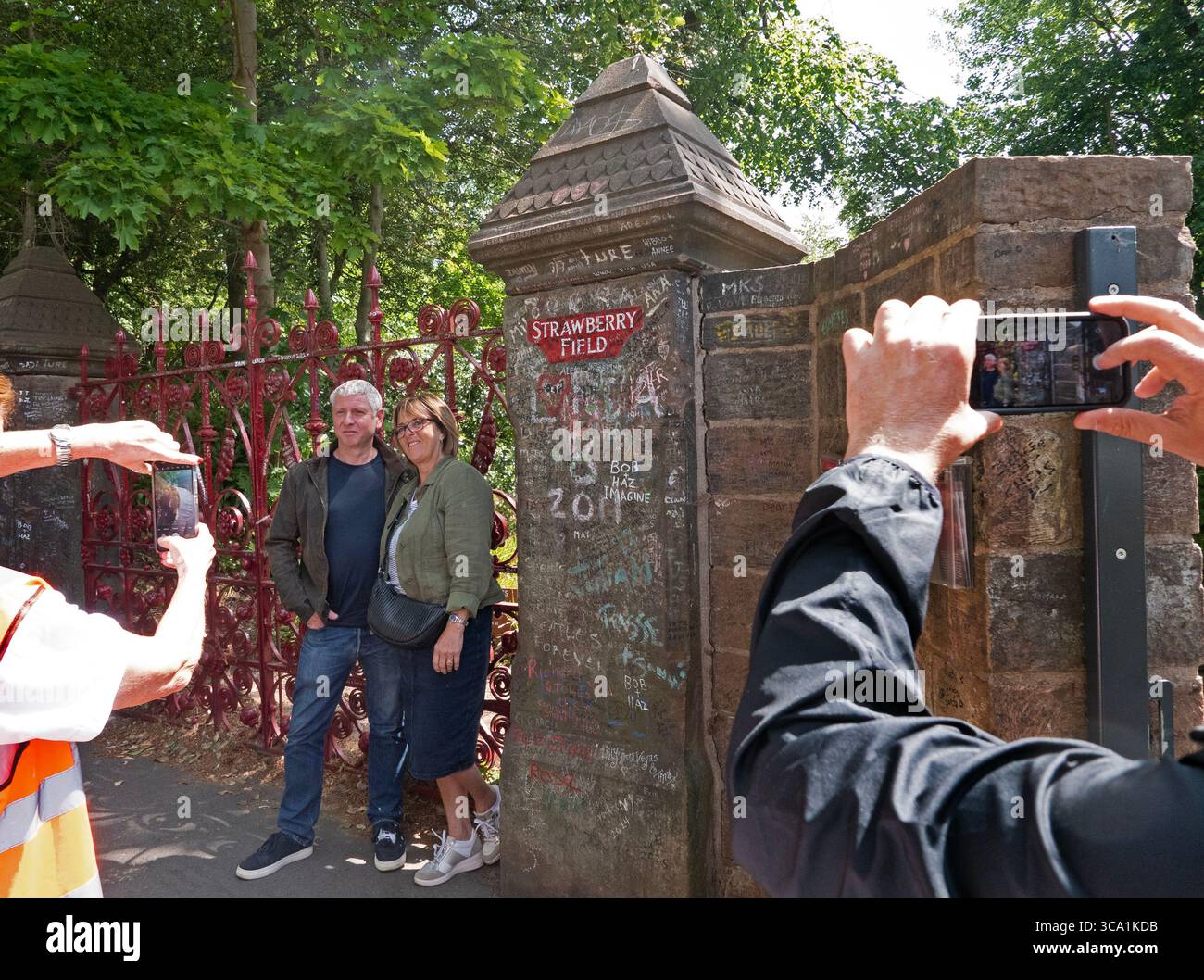 Gate strawberry fields in hi-res stock photography and images - Alamy