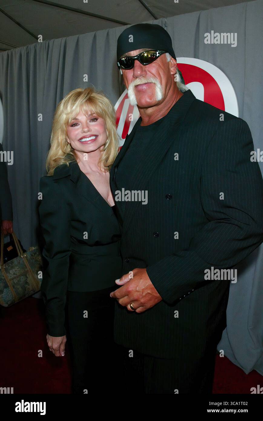 Loni Anderson and Hulk Hogan attend the UPN Upfront Previews at Madison ...