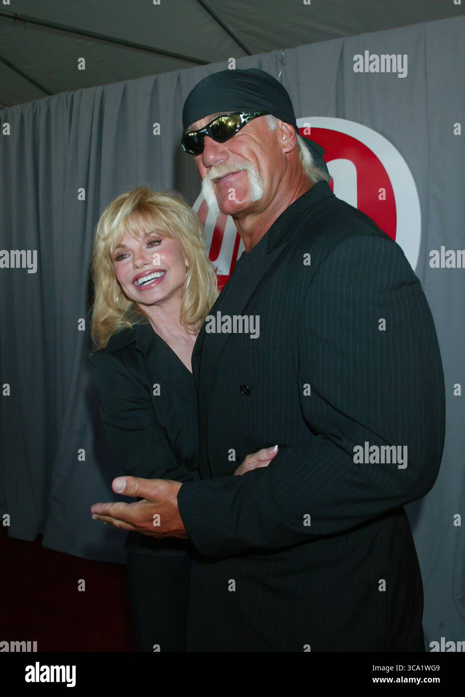 Loni Anderson and Hulk Hogan attend the UPN Upfront Previews at Madison ...