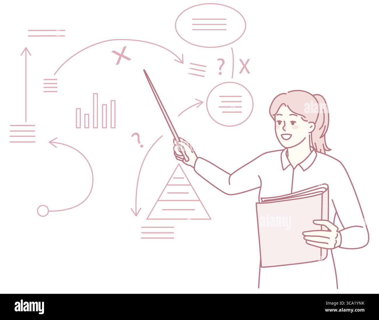 Professional showcasing data analysis Stock Vector Images - Alamy
