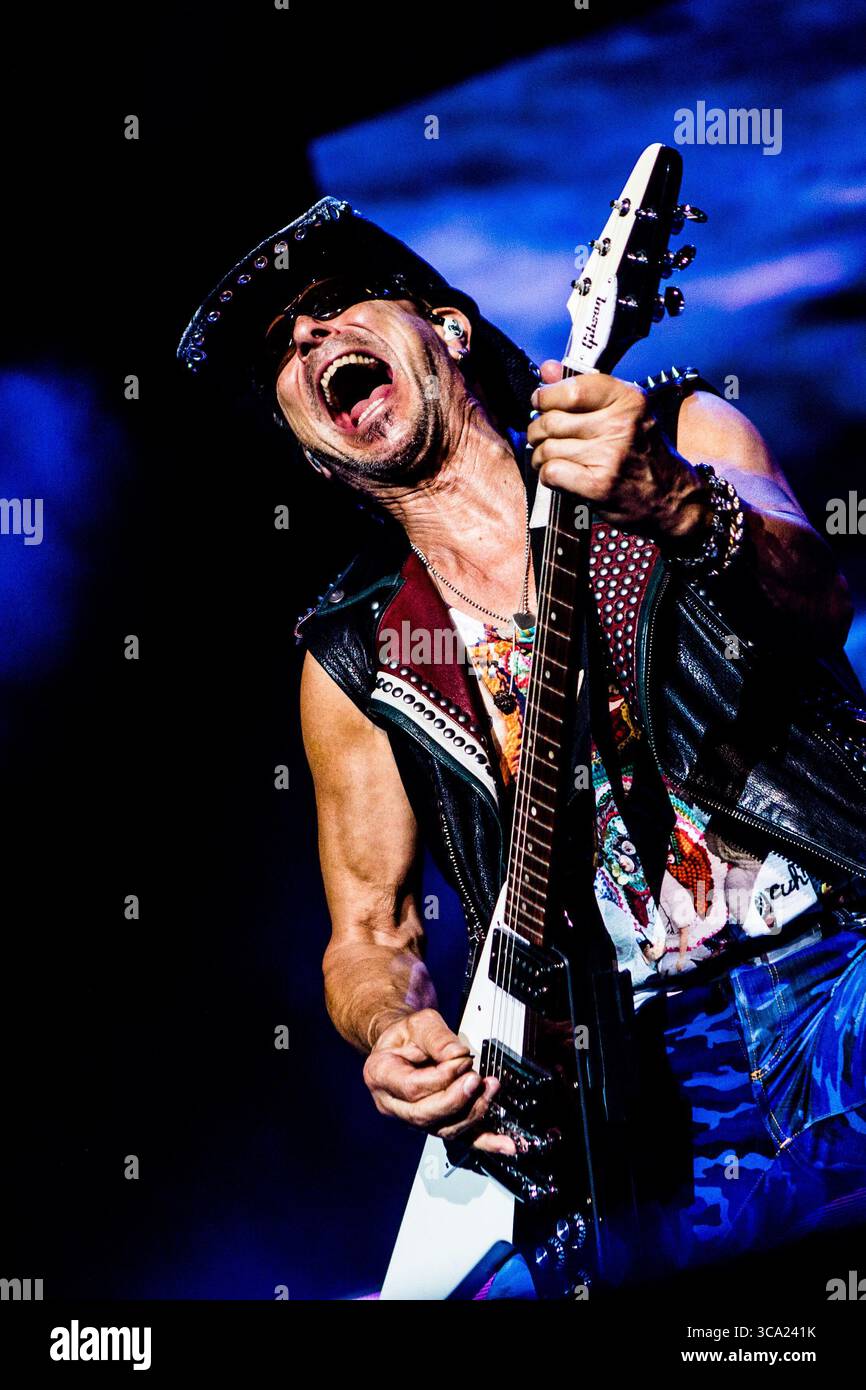 German rock band formed in 1965 Scorpions performs live at Arena di ...