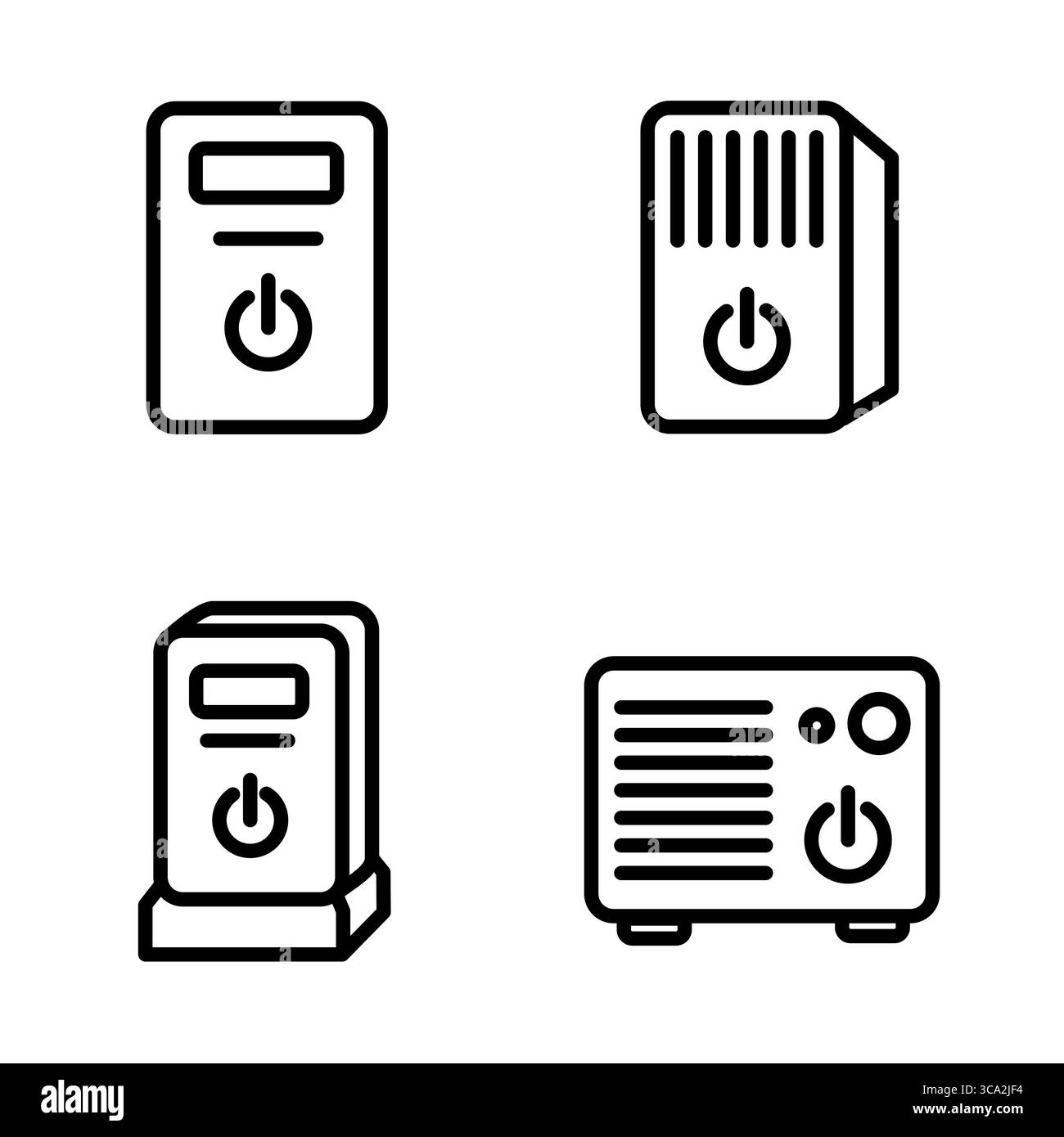 Power bitcoin line icon Stock Vector Images - Alamy