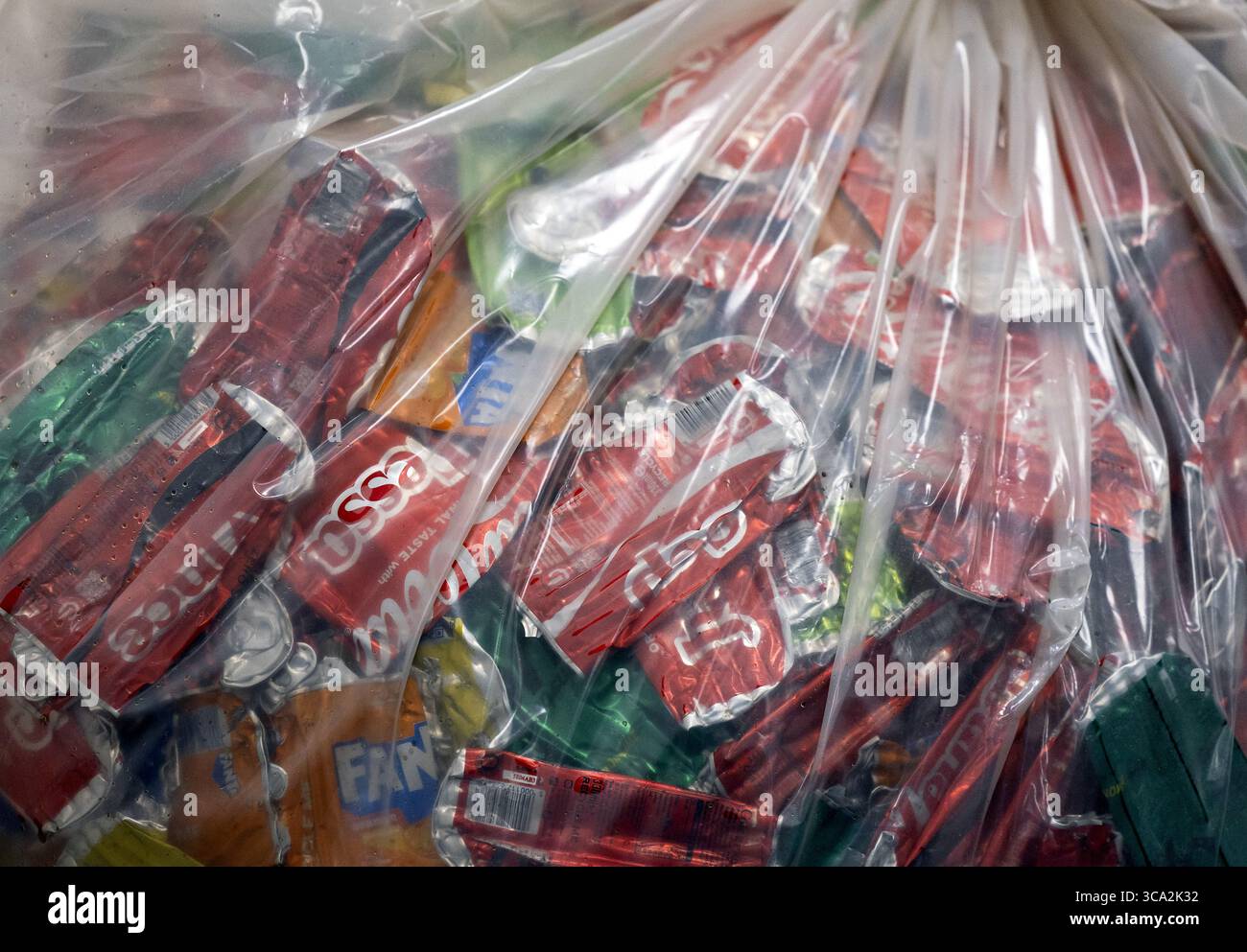 AMSTERDAM - Cans in the Deposit Return Shop on the Nieuwezijds ...