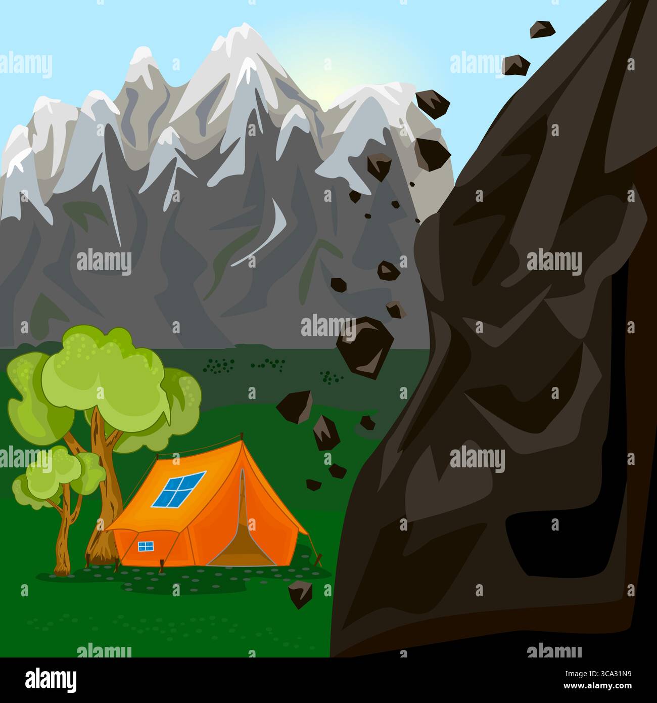 Debris risk Stock Vector Images - Alamy