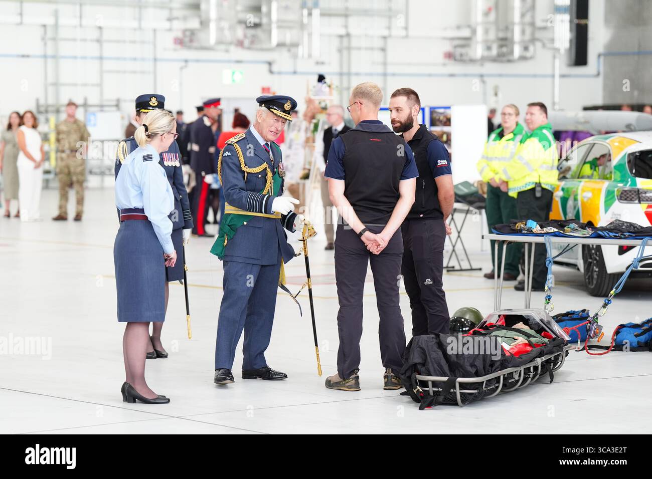 King Charles III meets members of the RAF Mountain Rescue Service ...