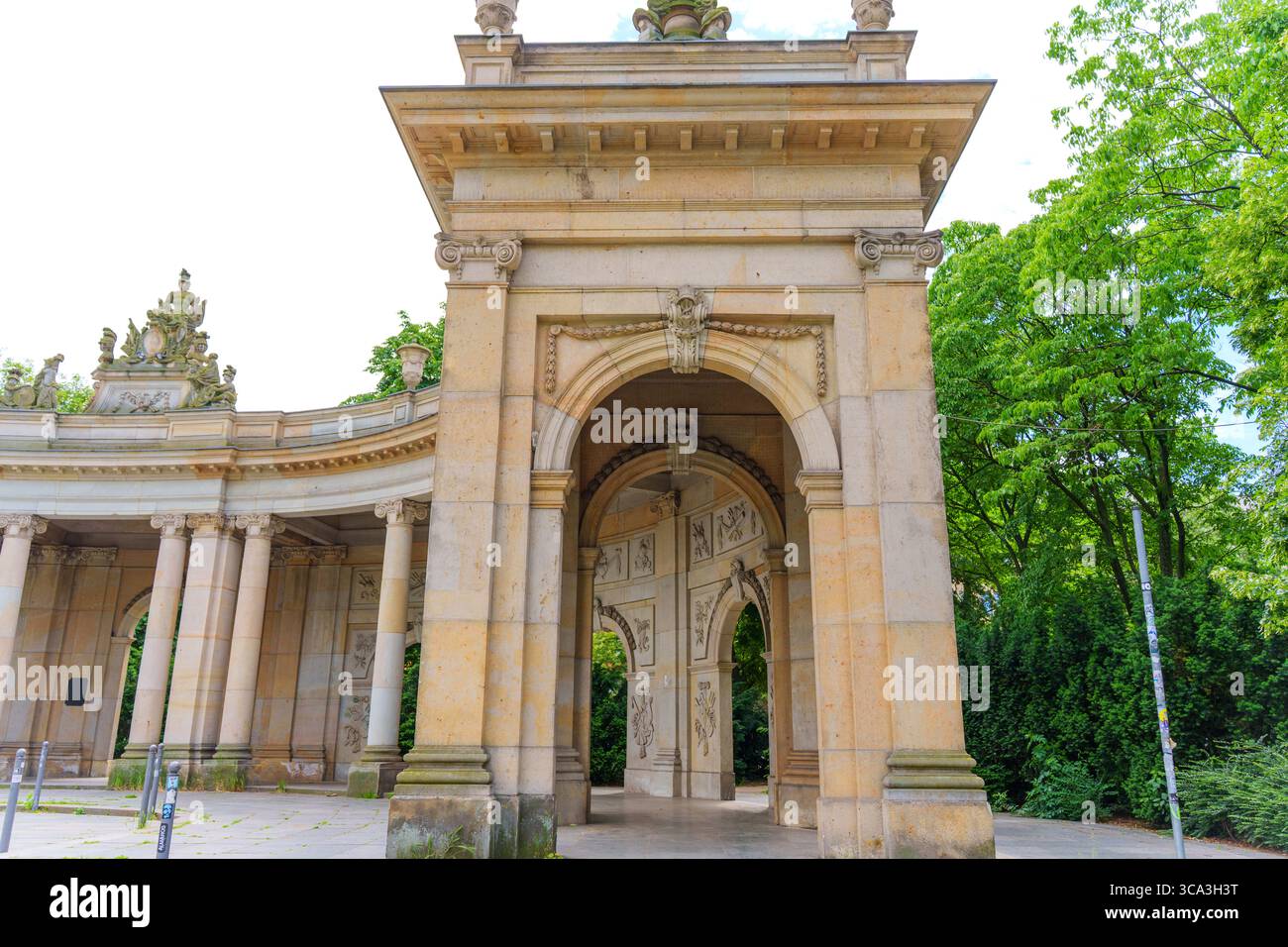 Berlin, Germany - June 1, 2025: Detailed view of the ornate archway at ...
