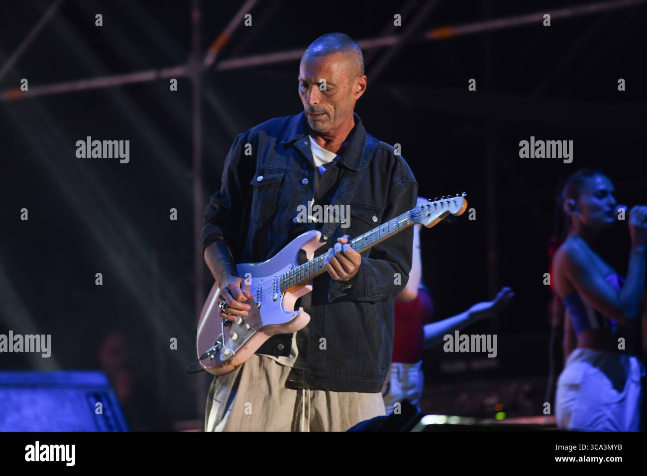 Italian singer - songwriter and guitarist Alex Britti performs live at ...
