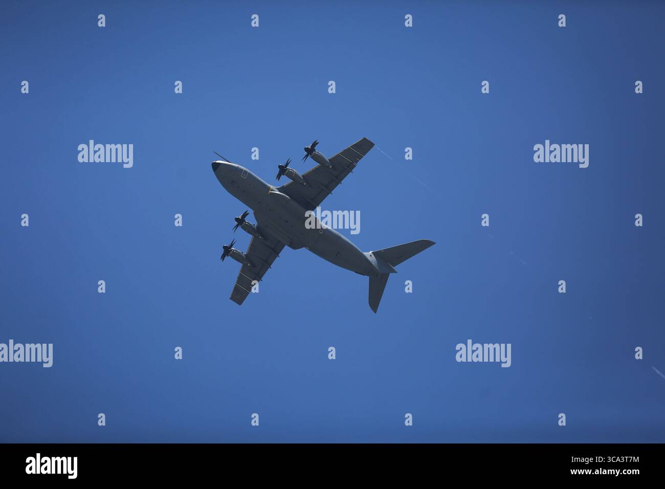 An airplane drops humanitarian aid An airplane drops humanitarian aid ...