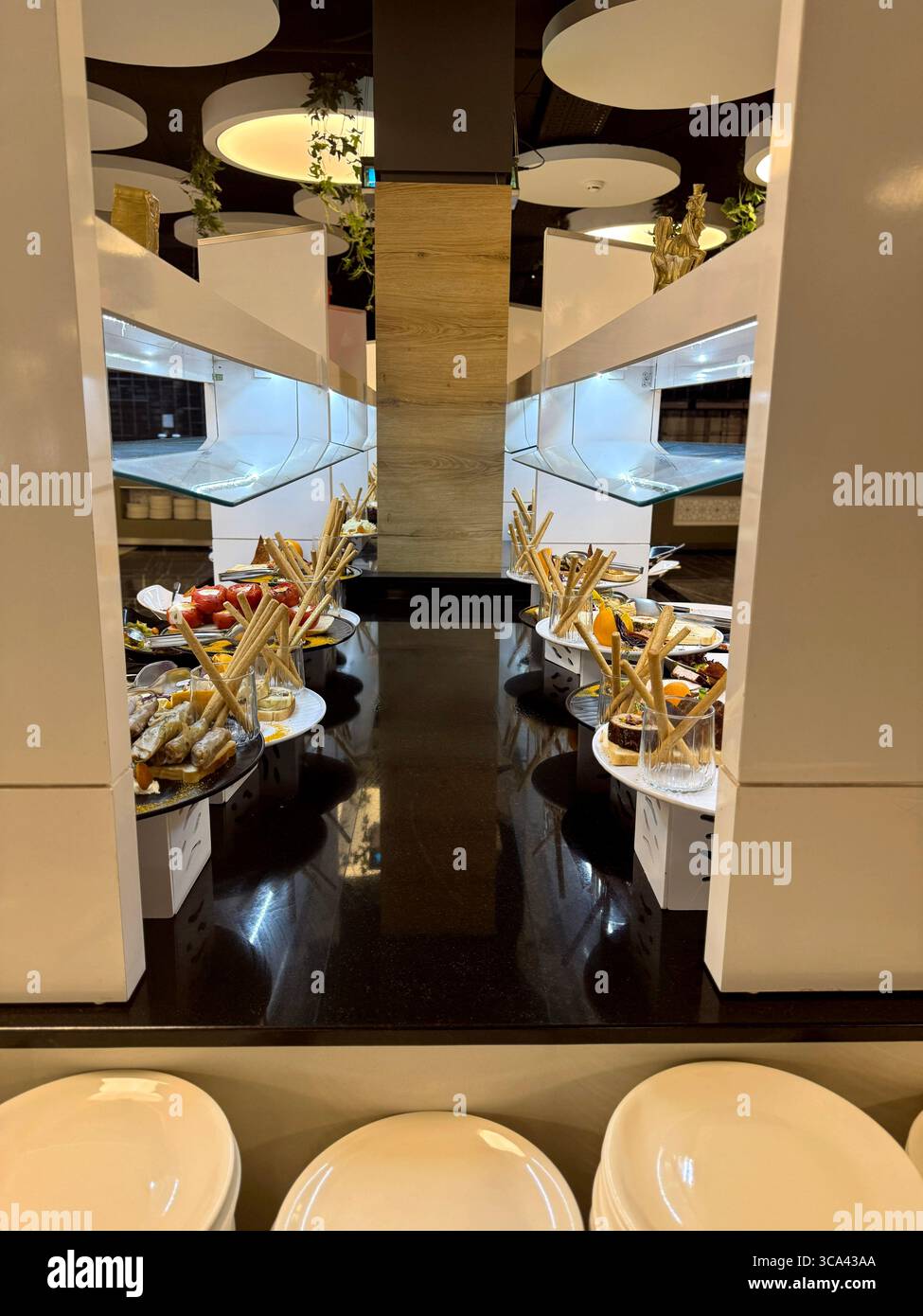 Gourmet Dishes on Hotel Buffet in All-Inclusive Restaurant Stock Photo ...