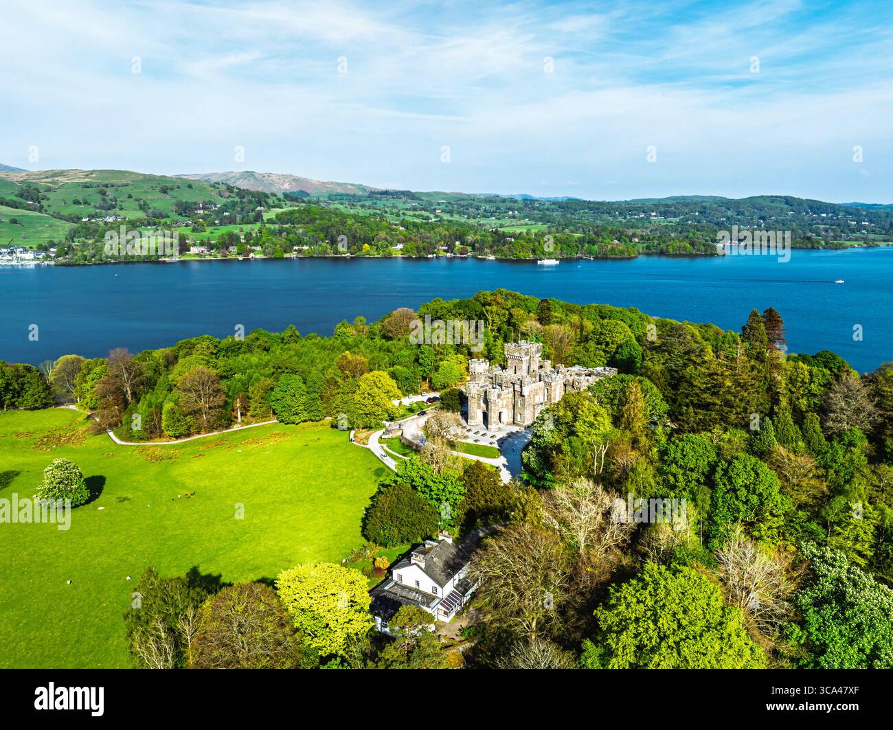 Lake district ambleside drone hi-res stock photography and images - Alamy