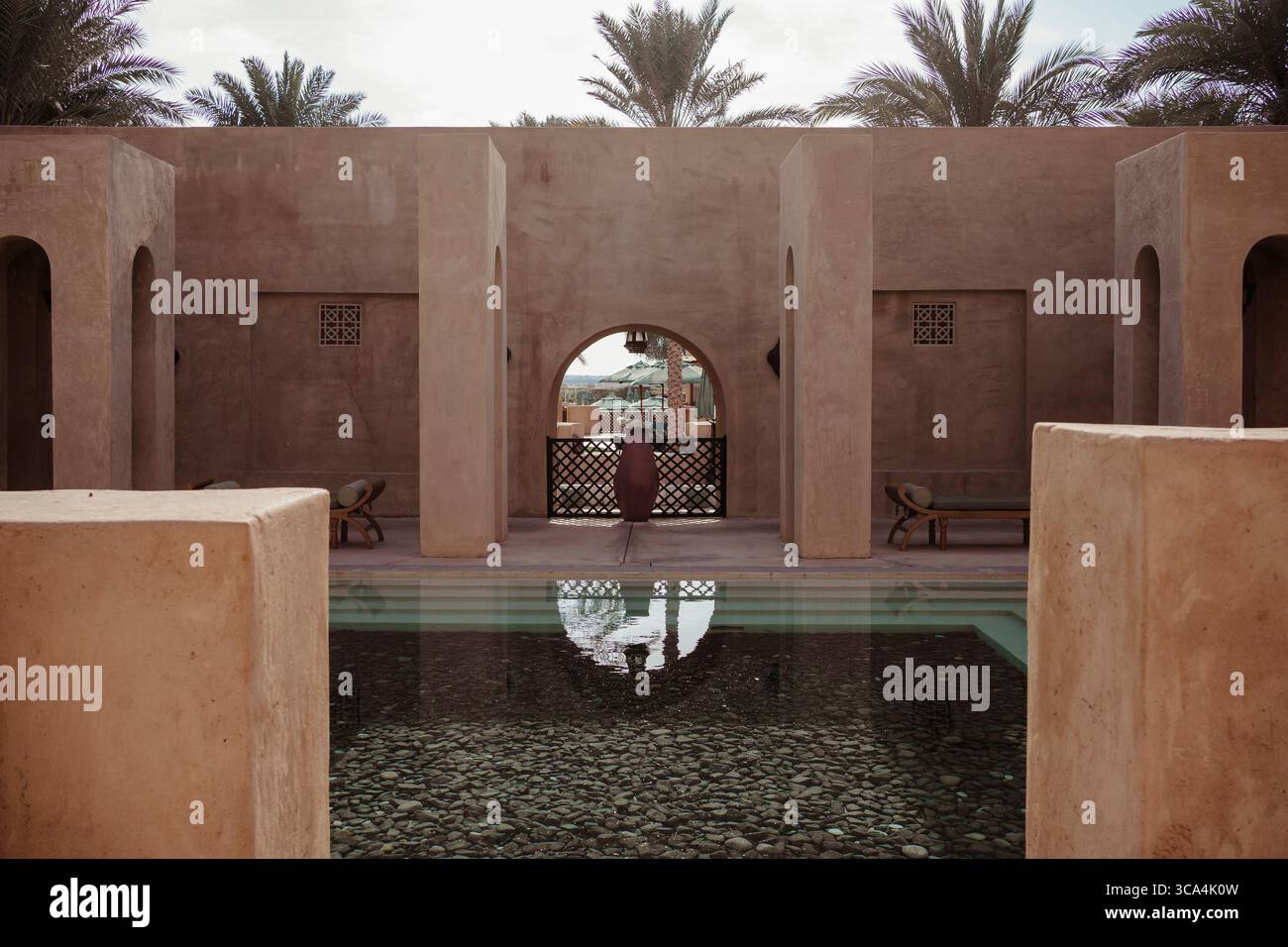 Traditional Arabic Architecture at Bab Al Shams Resort, Dubai Stock ...