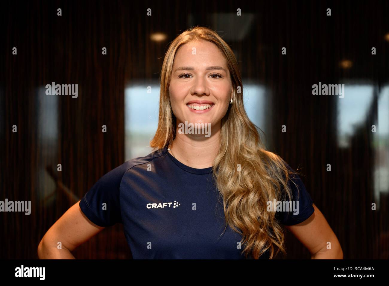 250806 Alexandra Lazic of Sweden poses for a portrait on August 6, 2025 ...
