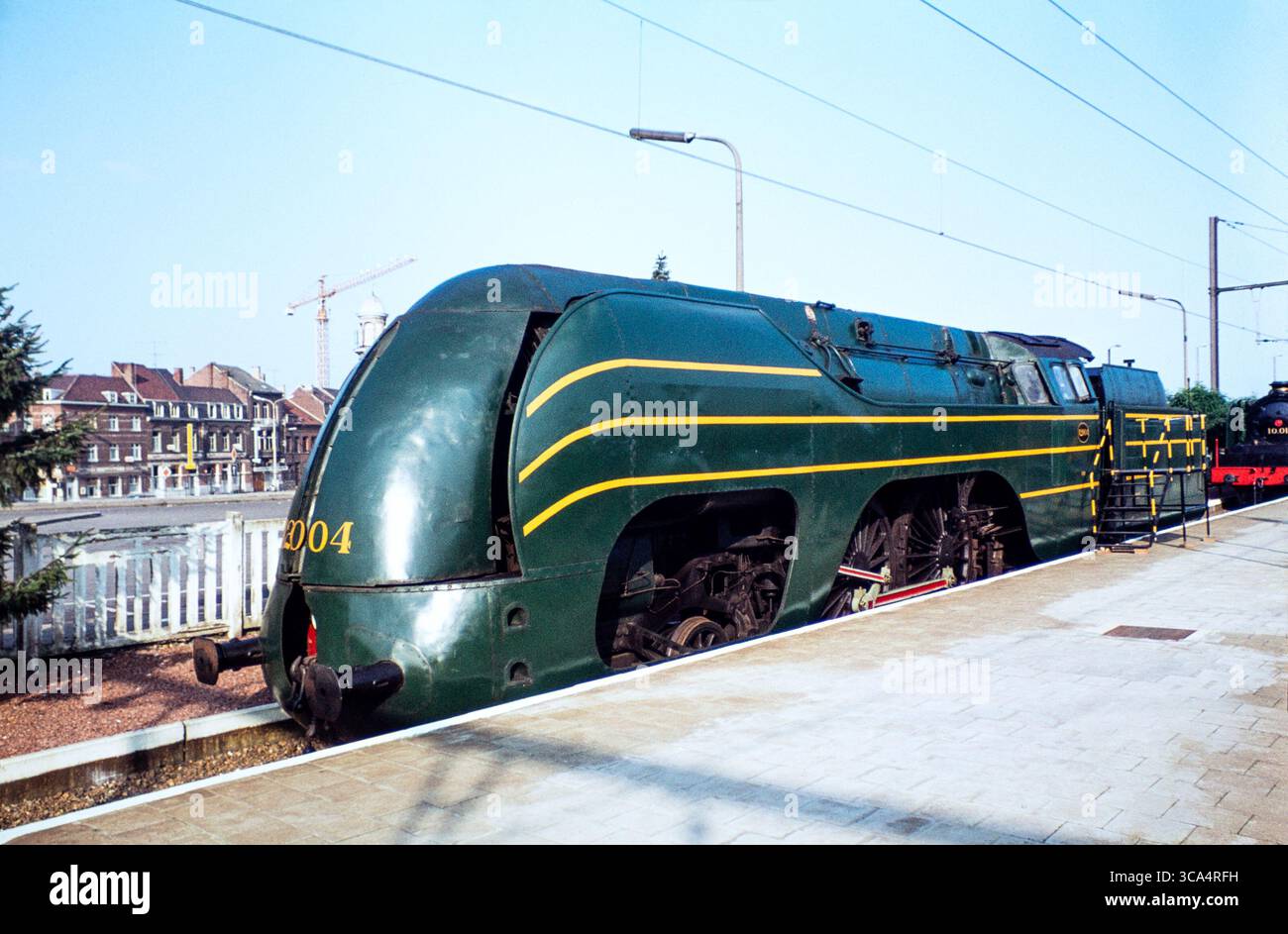 NMBS/SNCB Type 12 class 4-4-2 steam locomotive number 12-004 in Leuven ...