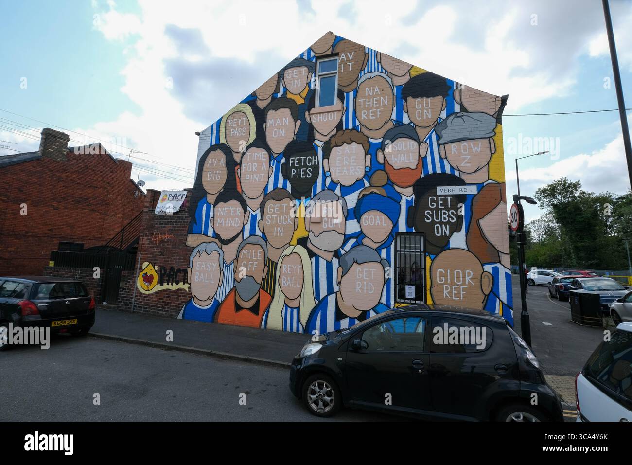 Luke Horton's new mural outside Sheffield Wednesdays ground on Leppings ...