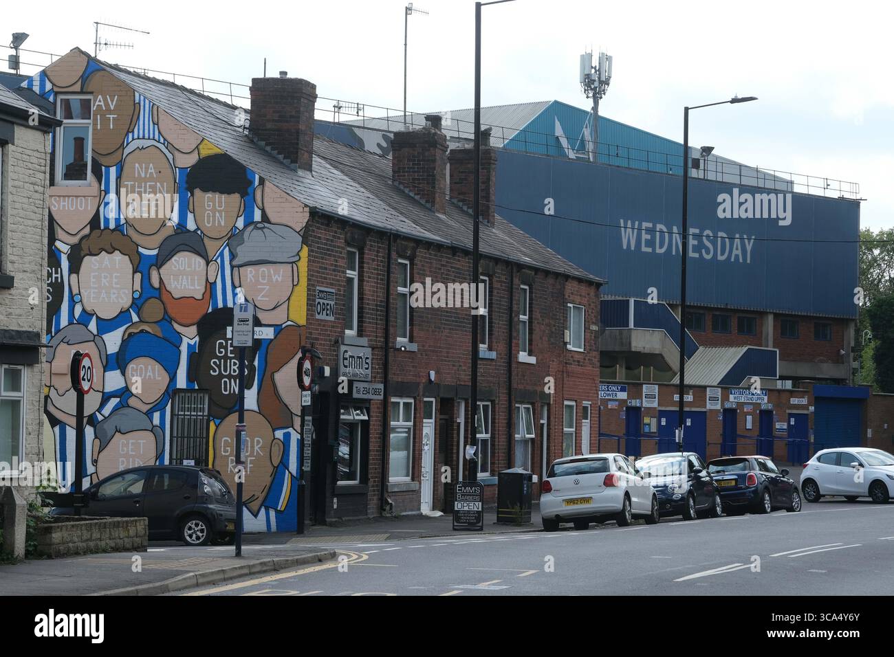 Luke Horton's new mural outside Sheffield Wednesdays ground on Leppings ...