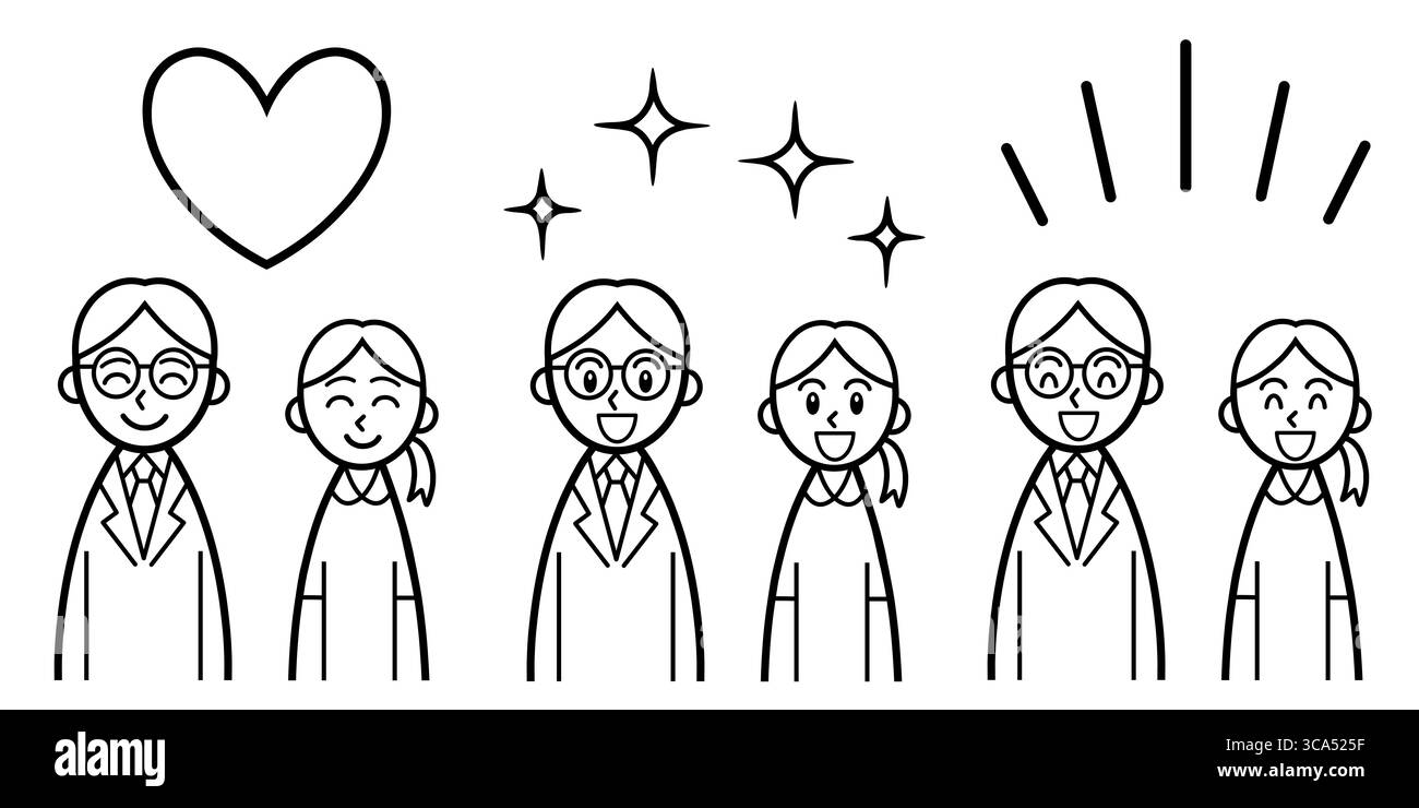 Healthcare line art Black and White Stock Photos & Images - Alamy