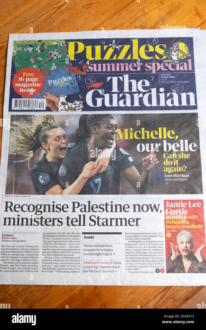 'Recognise Palestine now, ministers tell Starmer' Michelle (our belle ...