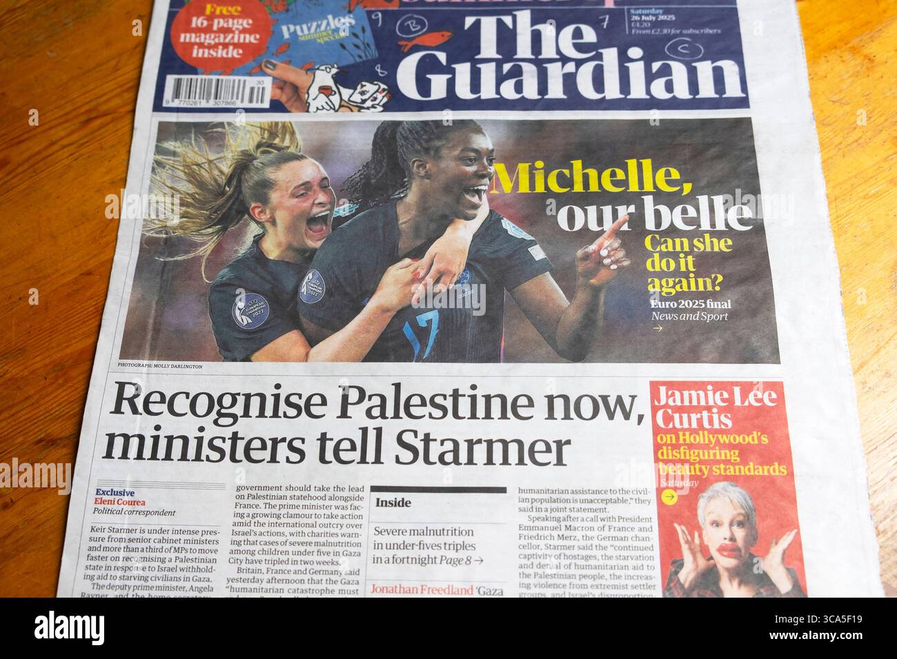 'Recognise Palestine now, ministers tell Starmer' Michelle (our belle ...