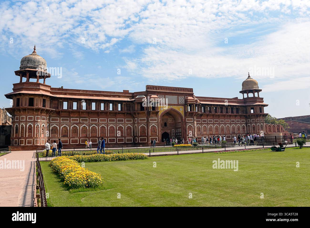 Agra Fort, located in Agra, Uttar Pradesh, India, is a UNESCO World ...