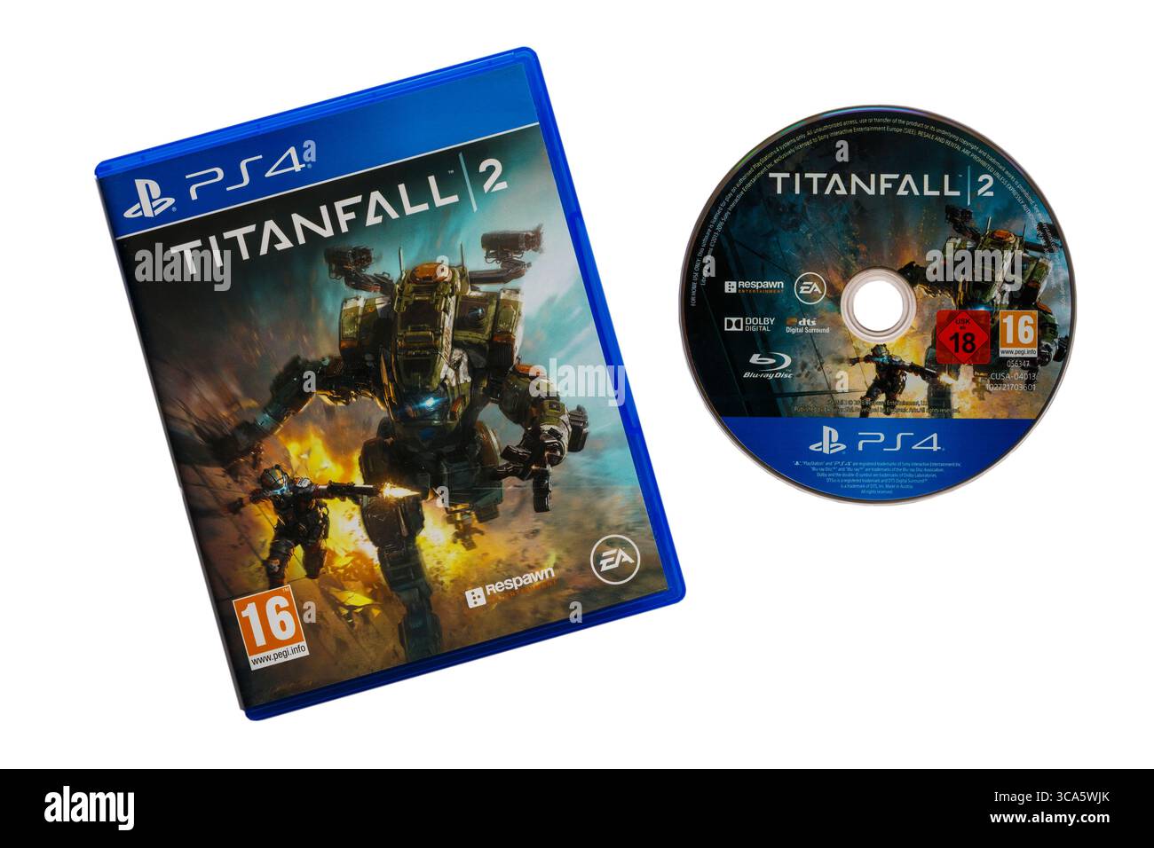 Playstation PS4 game - Titanfall 2 video game with disc removed from ...