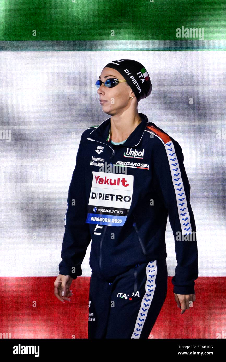Silvia Di Pietro of Italy competes in the swimming 50m Butterfly Women ...