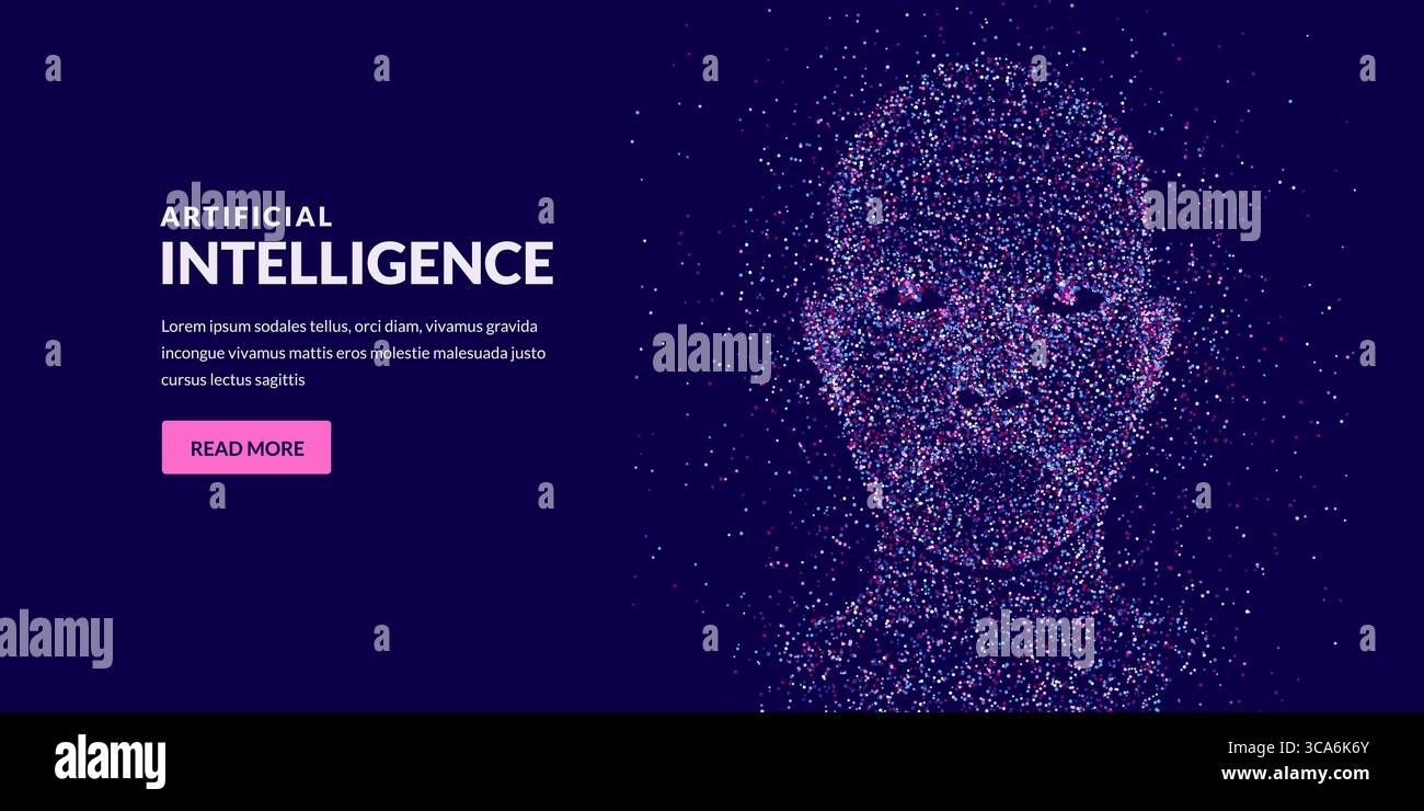 Futuristic human profile made Stock Vector Images - Alamy