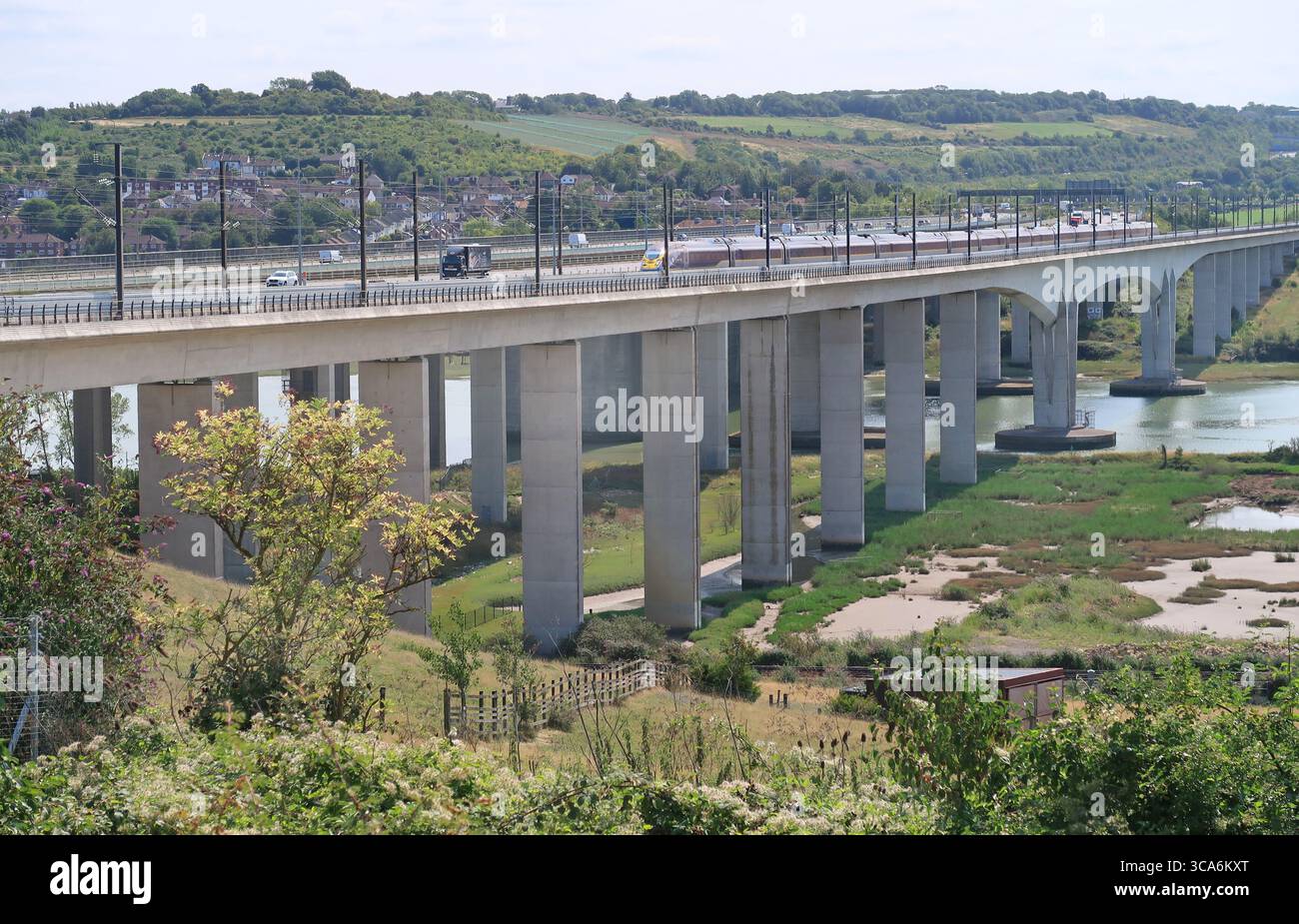 River bridge eurostar high speed hi-res stock photography and images ...
